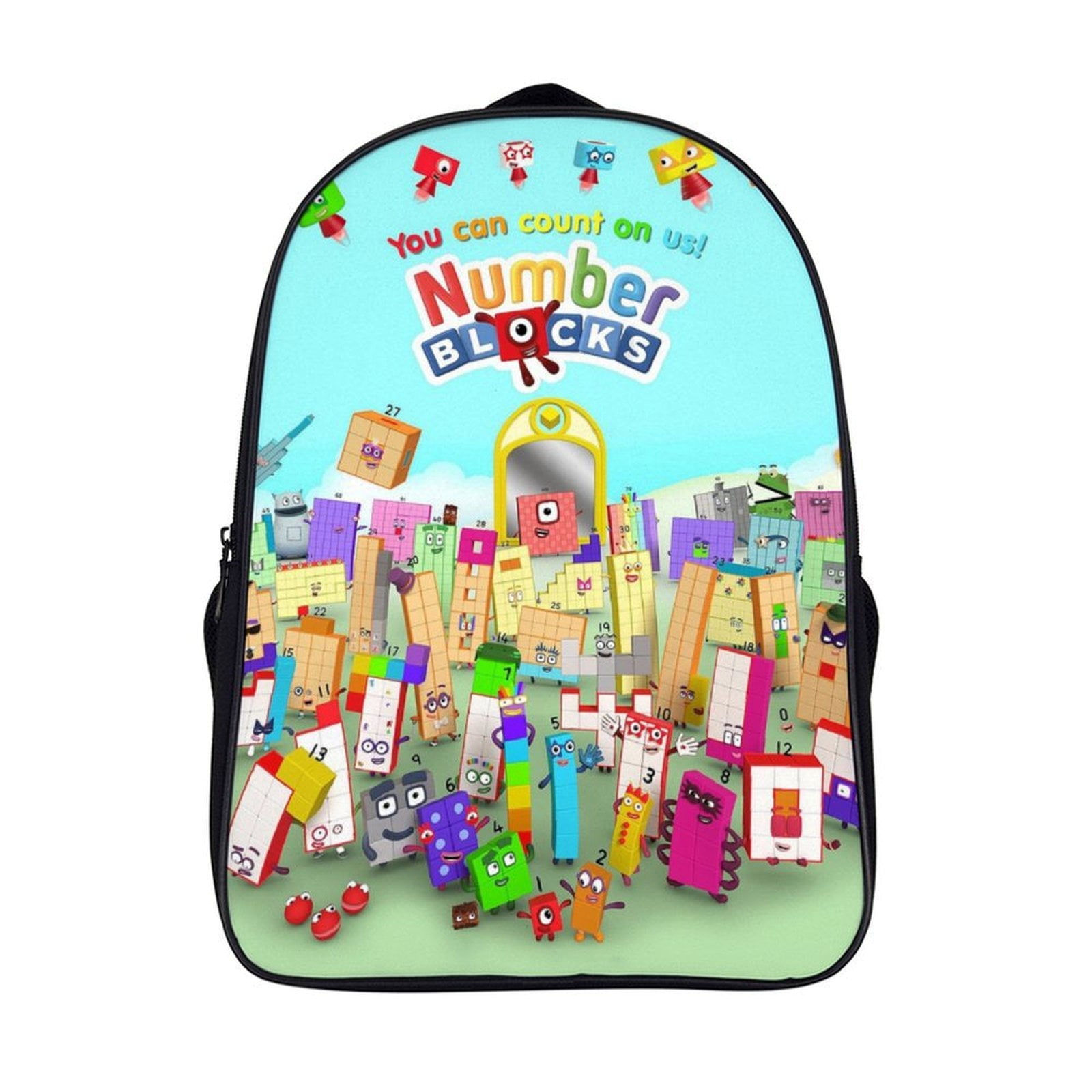 Numberblocks 16 Inch Backpack Book Bag Outdoor Daypack Multifunctional ...