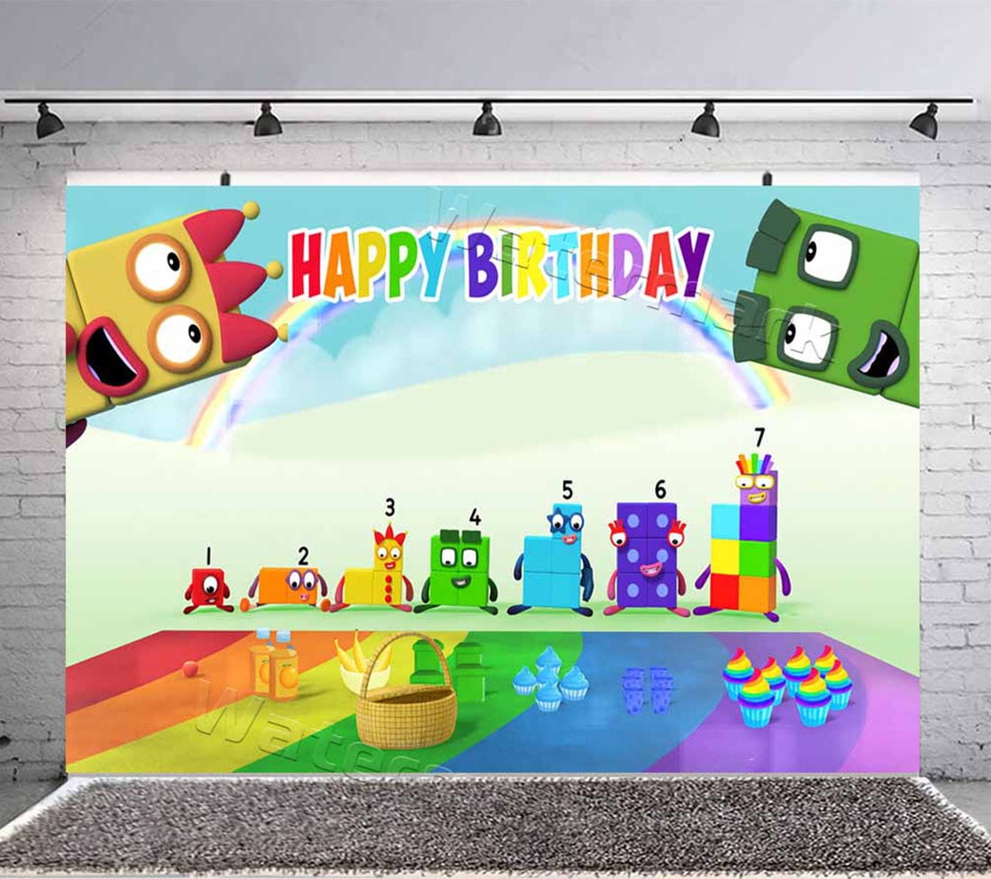 Numberblocks Backdrop Taspestry Wall Decor Banner Party Supplies Post ...