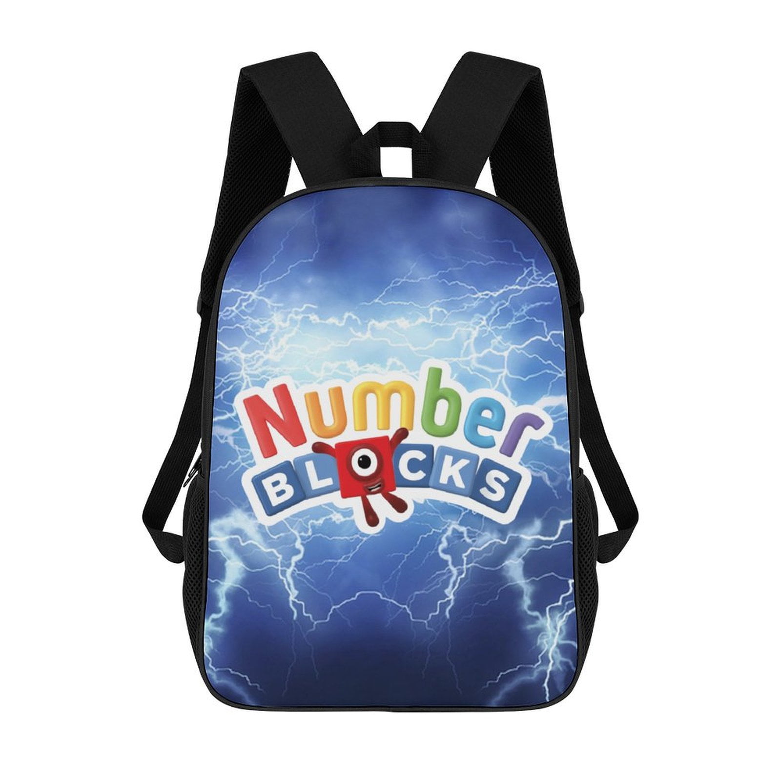Numberblocks Backpack, 17 Inch Laptop Backpack, Water-Resistant BookBag ...