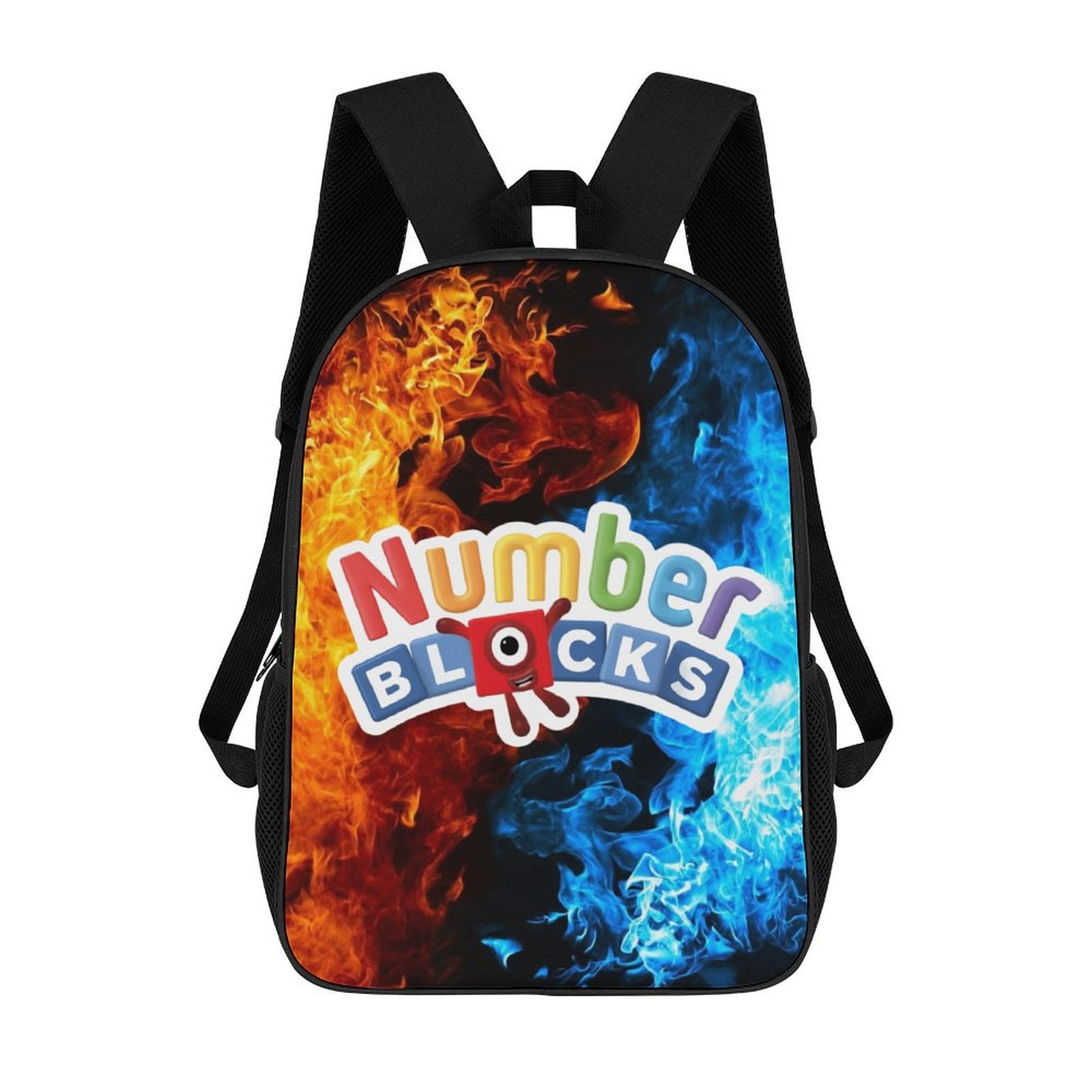 Numberblocks Backpack, 17 Inch Laptop Backpack, Water-Resistant BookBag ...