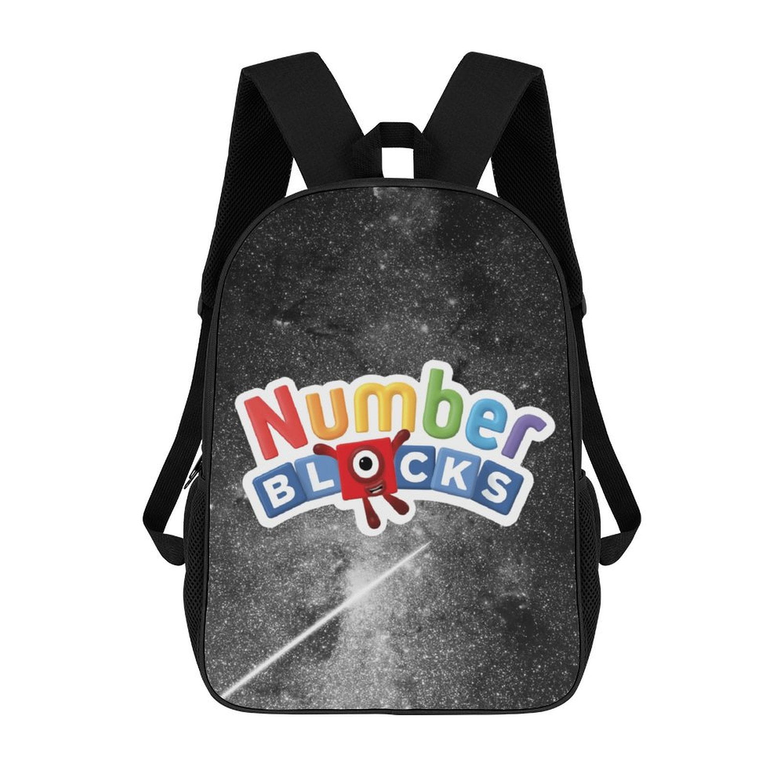 Numberblocks Backpack, 17 Inch Laptop Backpack, Water-Resistant BookBag ...