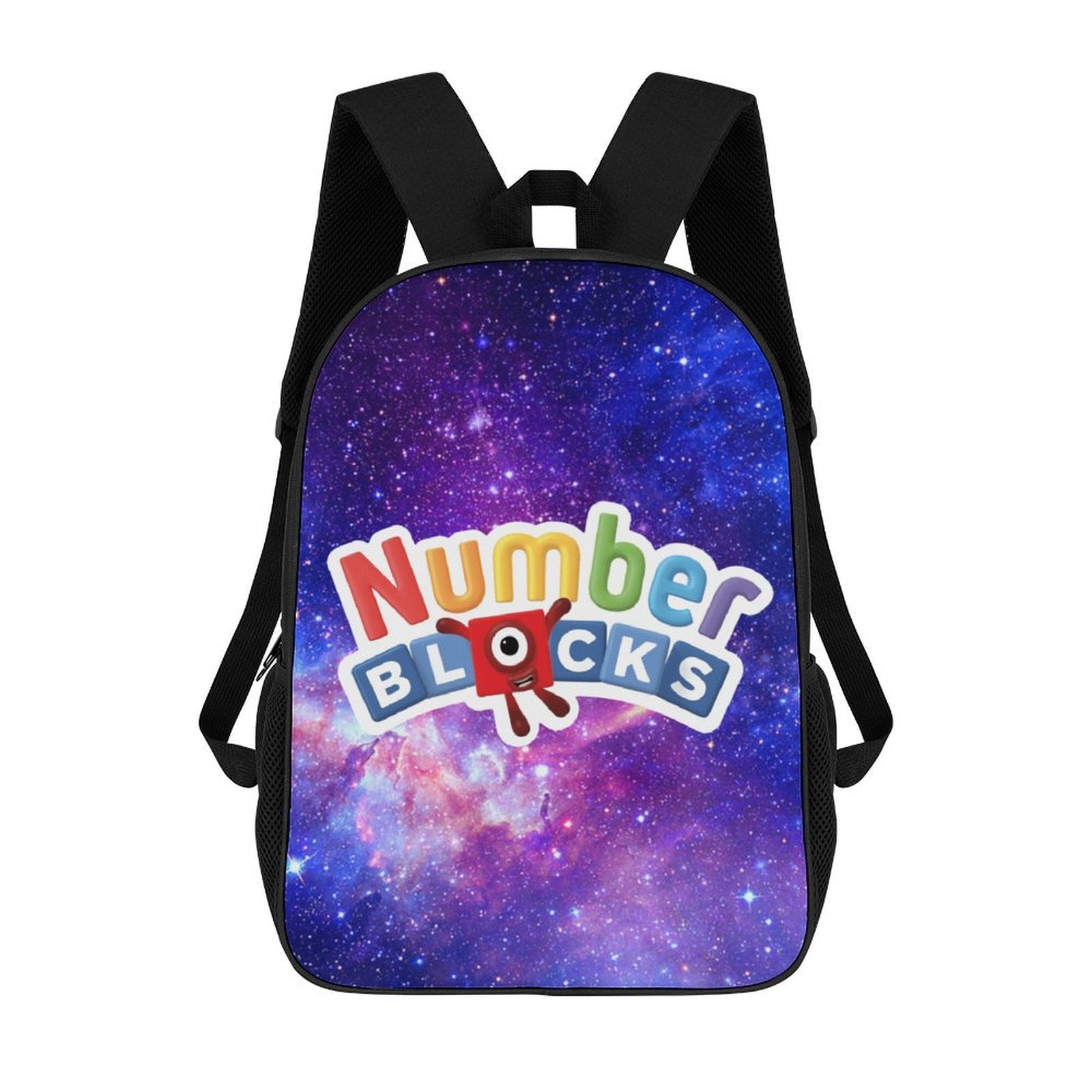 Numberblocks Backpack, 17 Inch Laptop Backpack, Water-Resistant BookBag ...