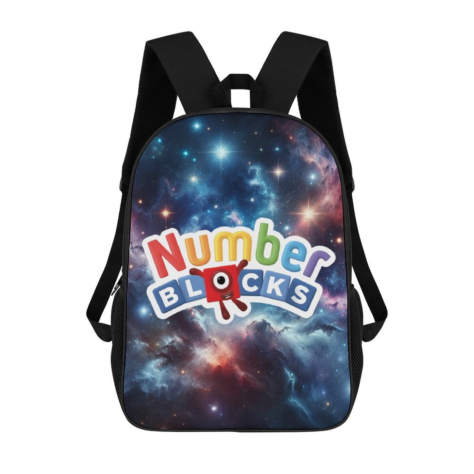 Numberblocks Backpack, 17 Inch Laptop Backpack, Water-Resistant BookBag ...