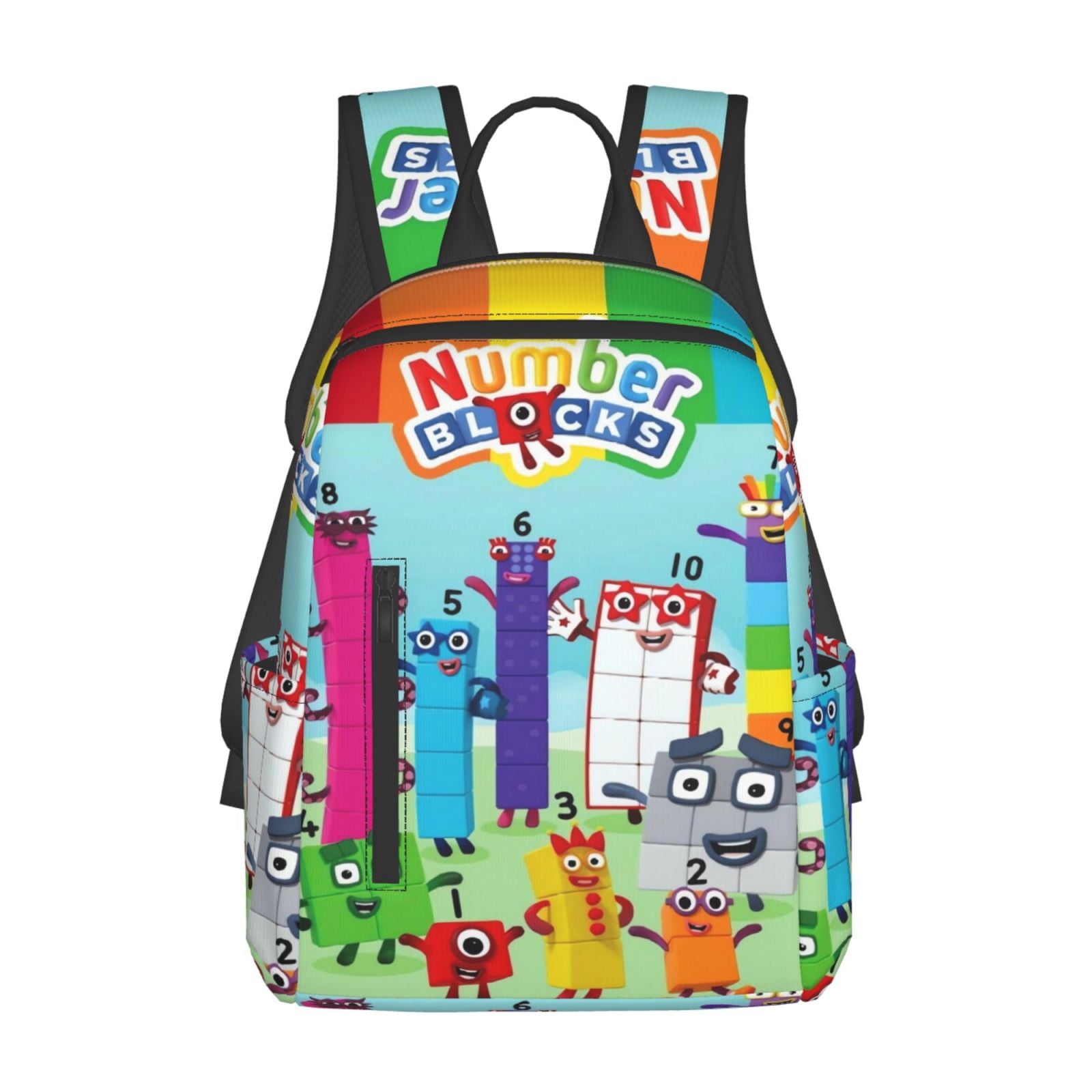Numberblocks Backpack 3D Print Lightweight Bookbag Casual Sport Daypack ...