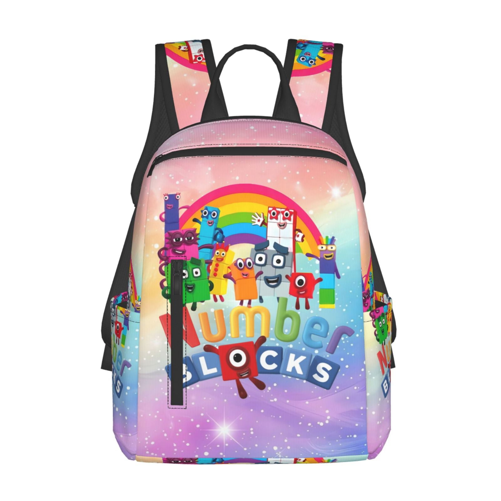 Numberblocks Backpack 3D Print Lightweight Bookbag Casual Sport Daypack ...