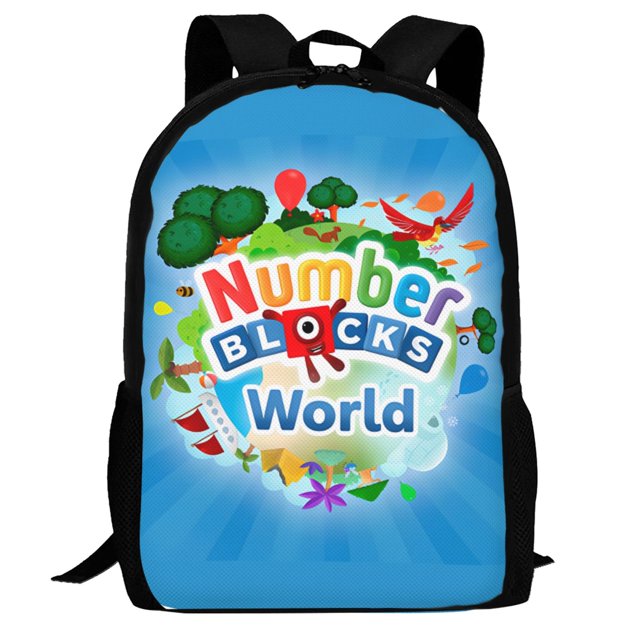 Numberblocks Backpack,3d Print Laptop Backpack Lightweight Casual ...