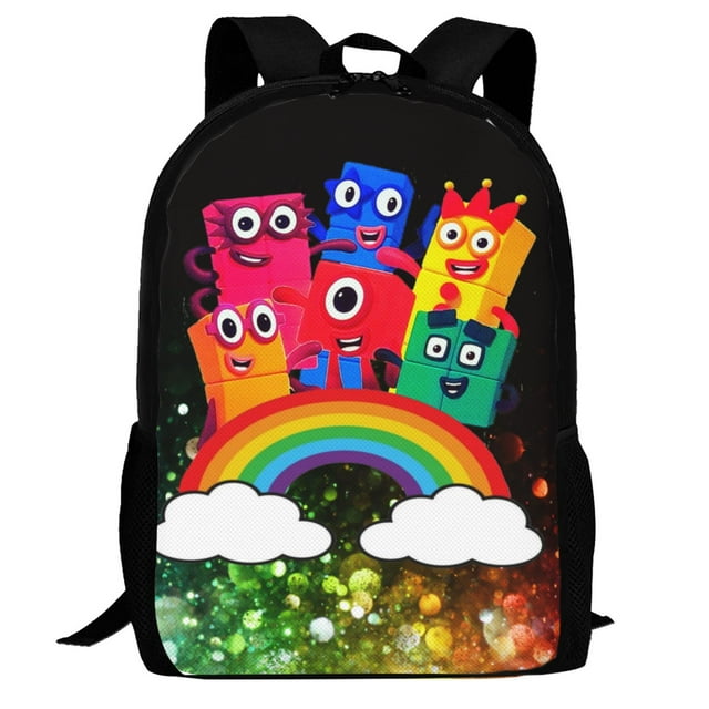 Numberblocks Backpack,3d Print Laptop Backpack Lightweight Casual ...