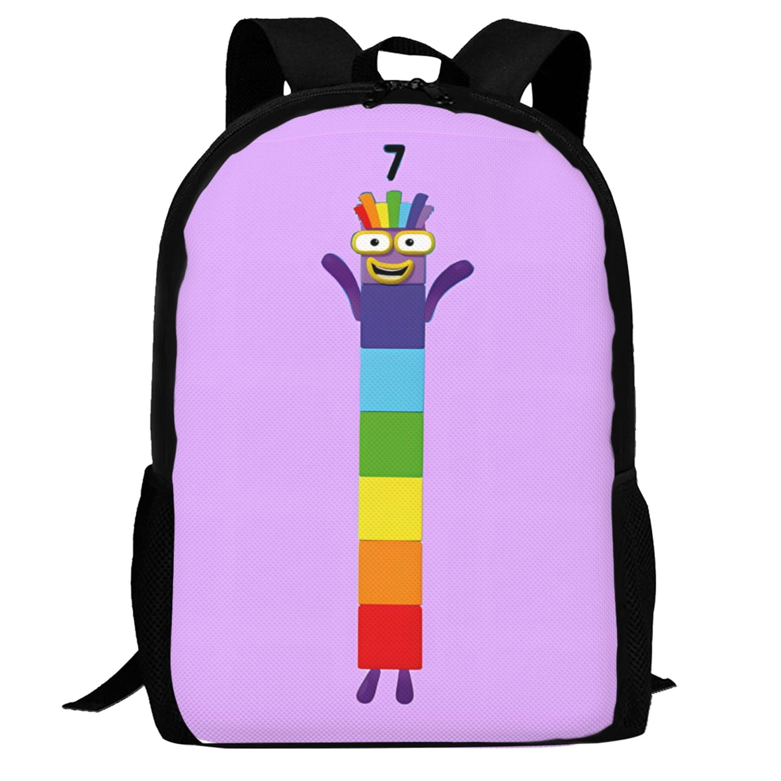 Numberblocks Backpack, 3d Print Laptop Backpack Lightweight Casual ...