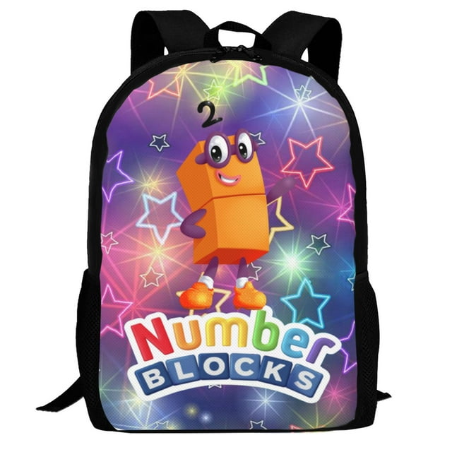 Numberblocks Backpack,3d Print Laptop Backpack Lightweight Casual ...