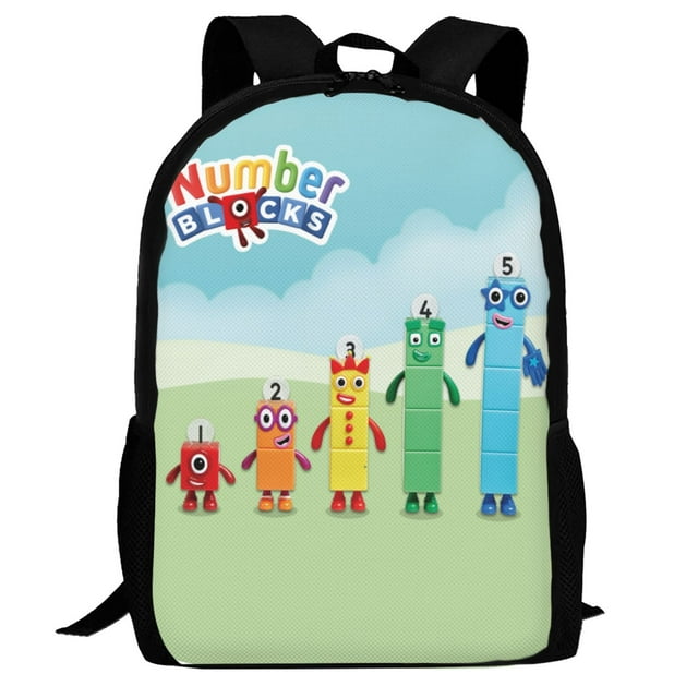 Numberblocks Backpack,3d Print Laptop Backpack Lightweight Casual ...