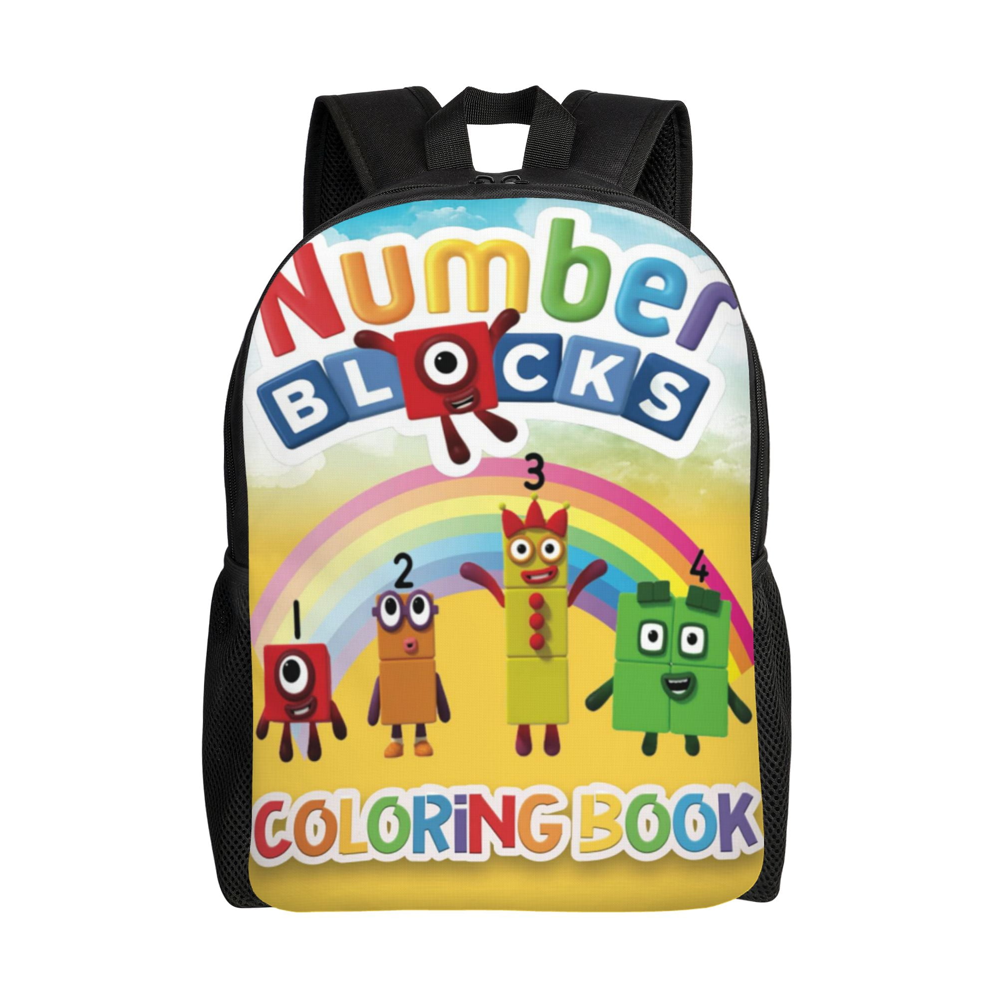 Numberblocks Backpack Casual Daypack Travel Laptop Backpack Large ...