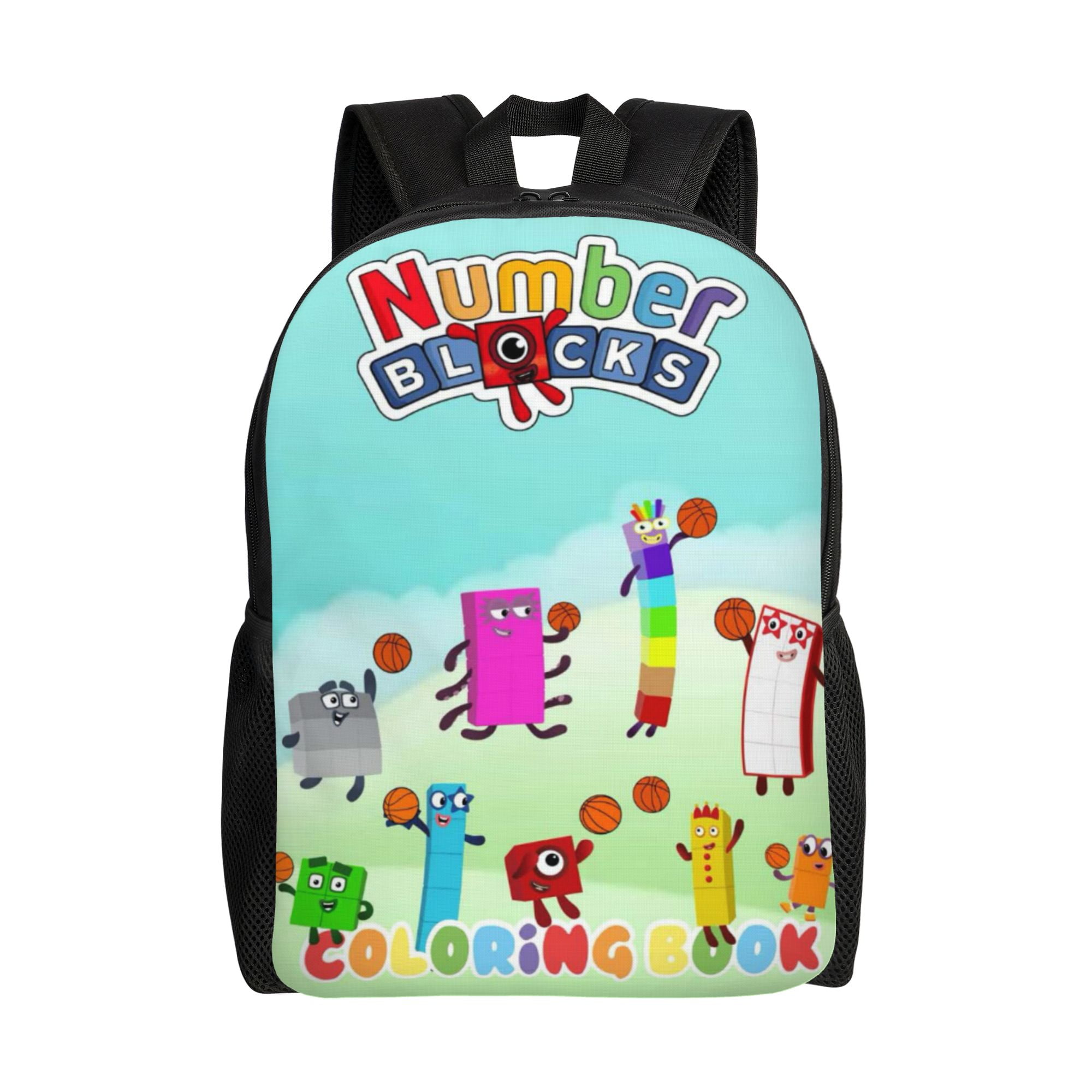 Numberblocks Backpack Casual Daypack Travel Laptop Backpack Large ...