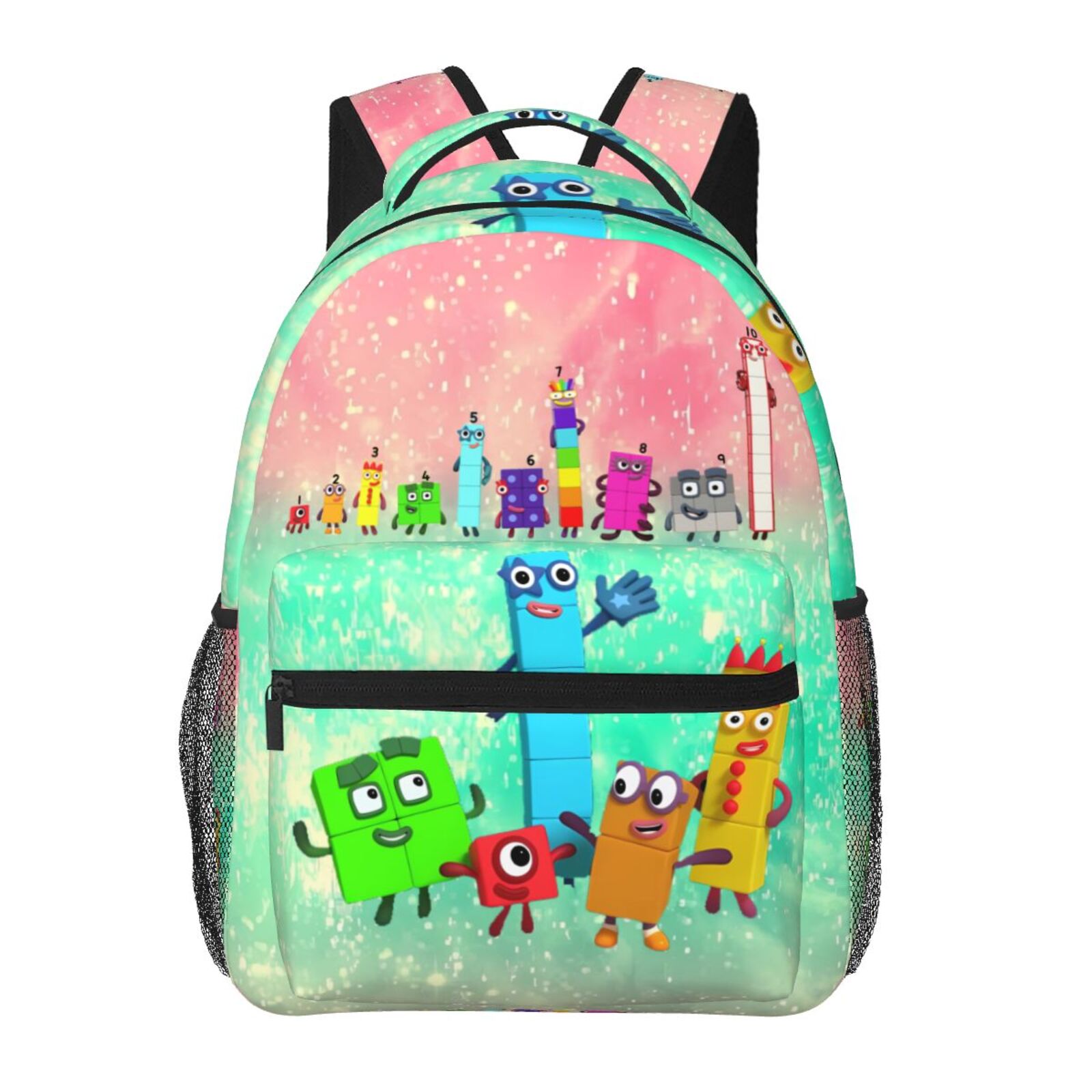 Numberblocks Backpack College Bag Lightweight Bookbag Casual Daypack ...