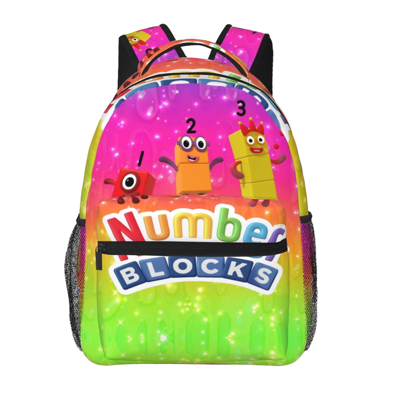 Numberblocks Backpack College Bag Lightweight Bookbag Casual Daypack ...