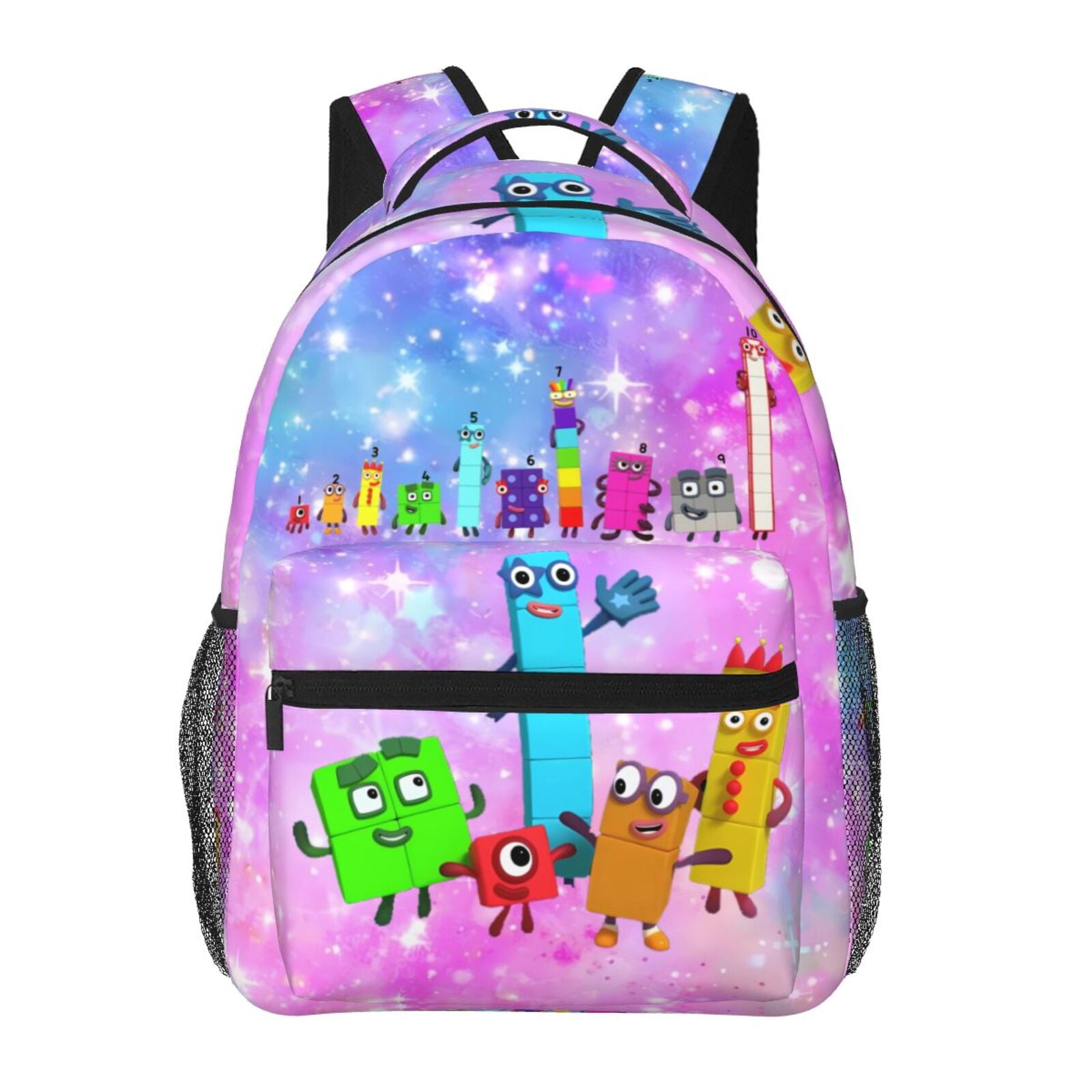 Numberblocks Backpack College Bag Lightweight Bookbag Casual Daypack ...