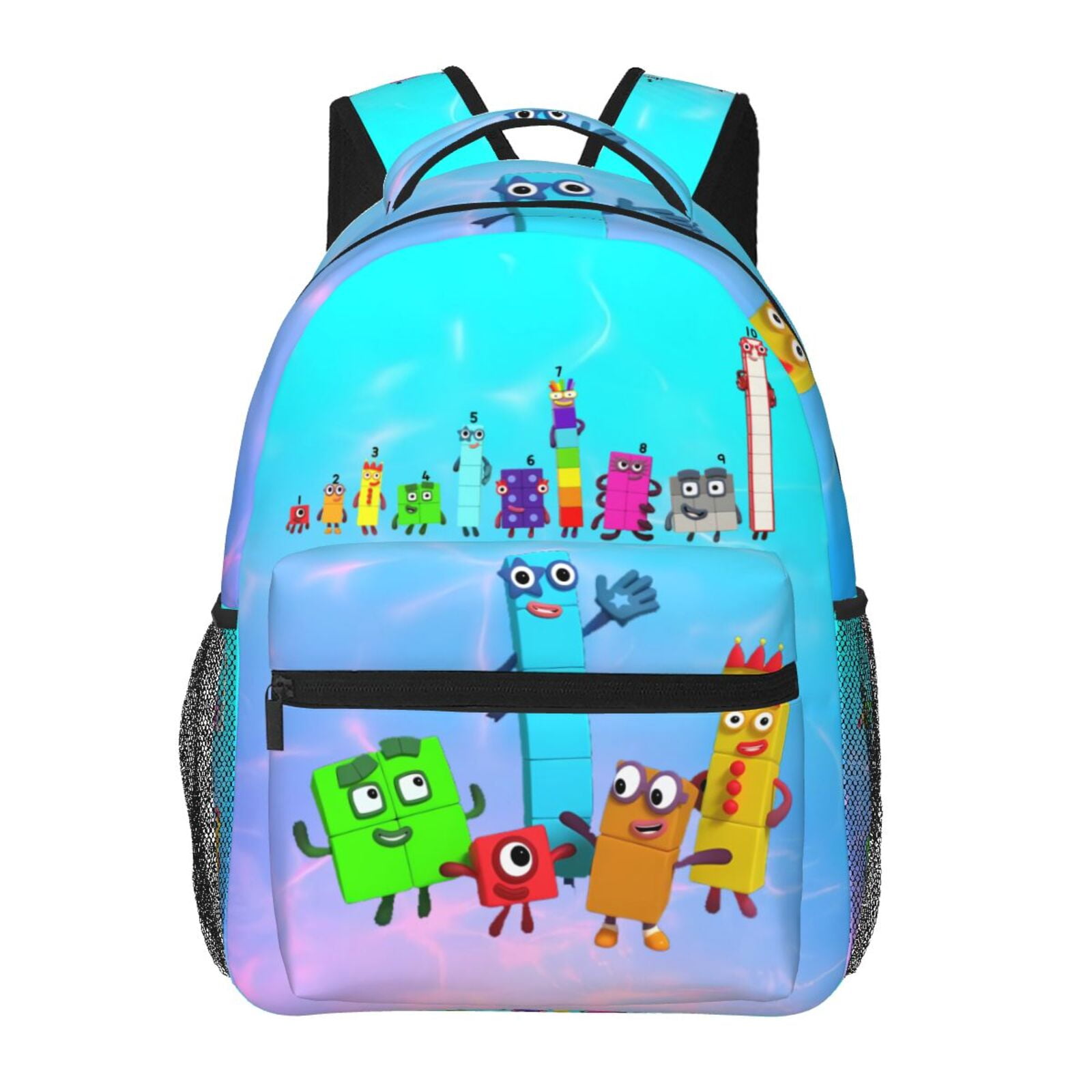 Numberblocks Backpack College Bag Lightweight Bookbag Casual Daypack ...