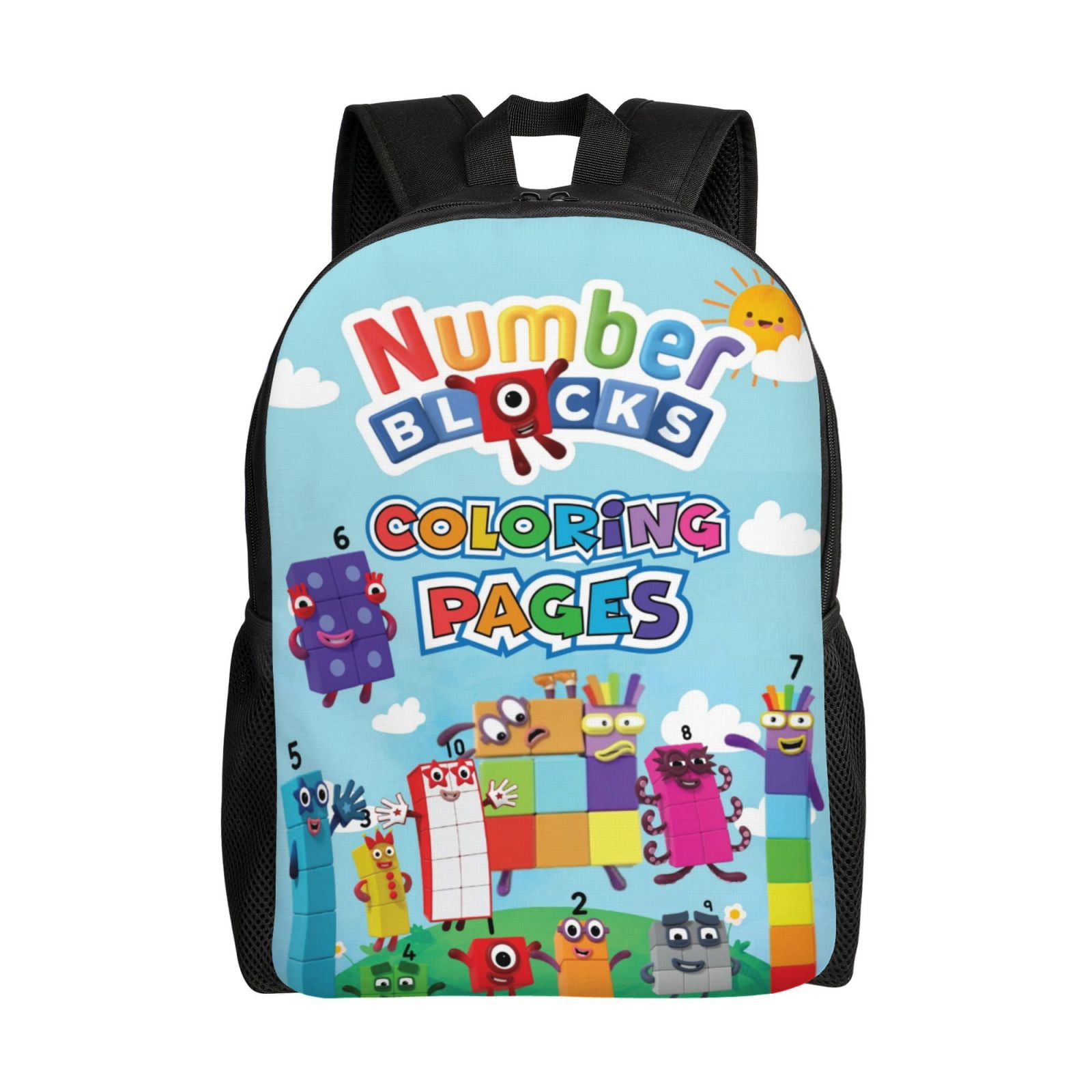 Numberblocks Backpack Large Capacity Multifunctional 17 Inch Laptop ...