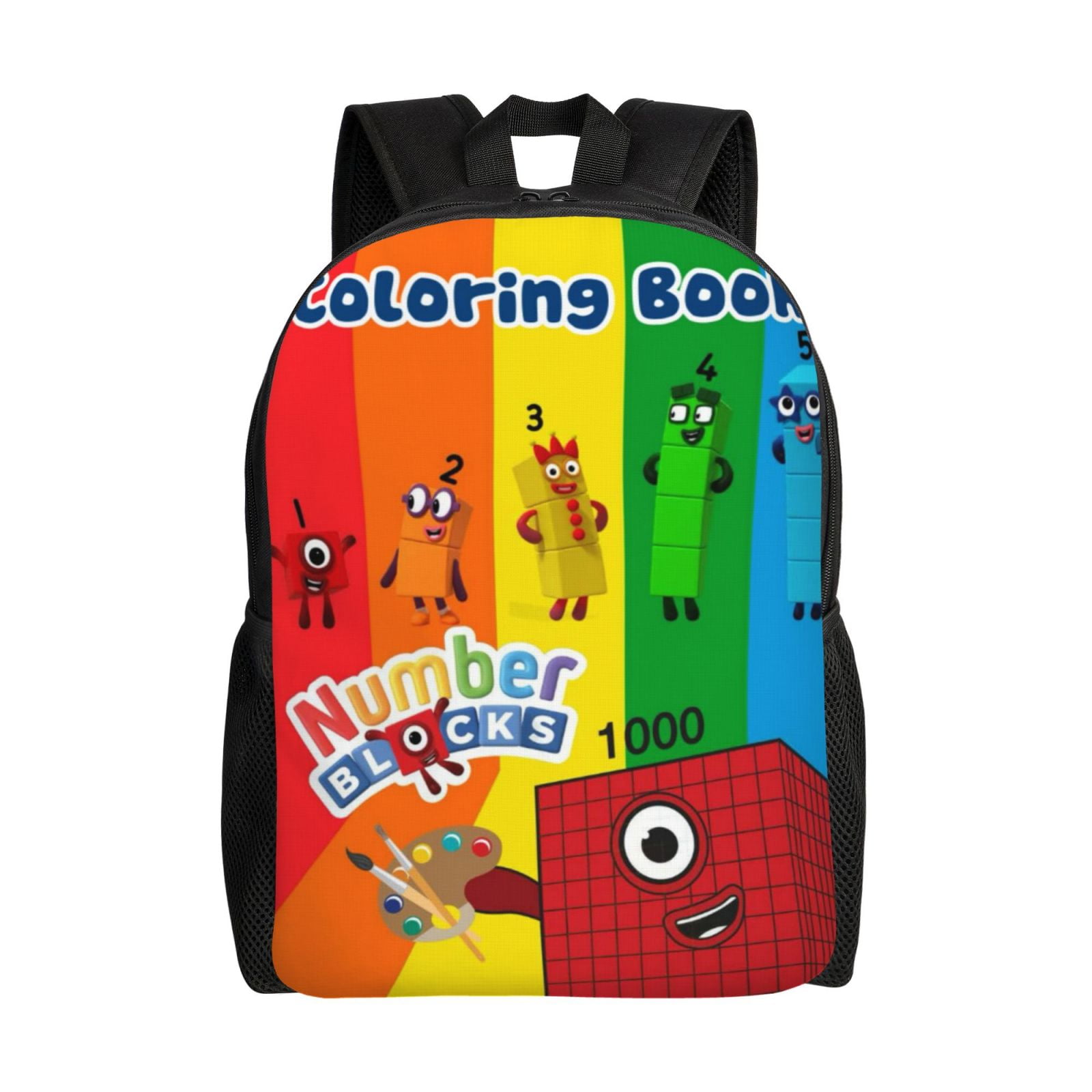 Numberblocks Backpack Large Capacity Multifunctional 17 Inch Laptop ...
