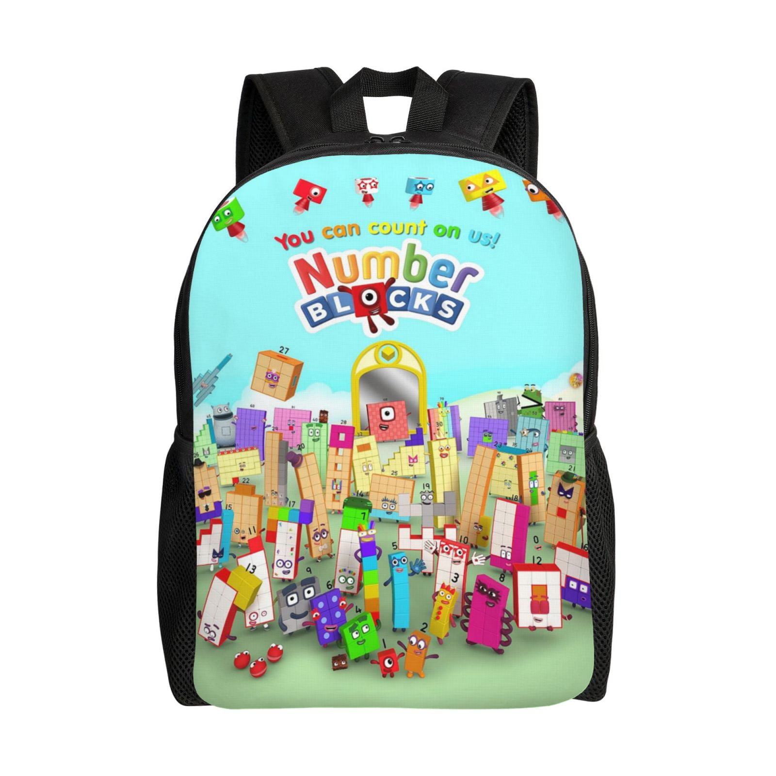 Numberblocks Backpack Large Capacity Multifunctional 17 Inch Laptop ...