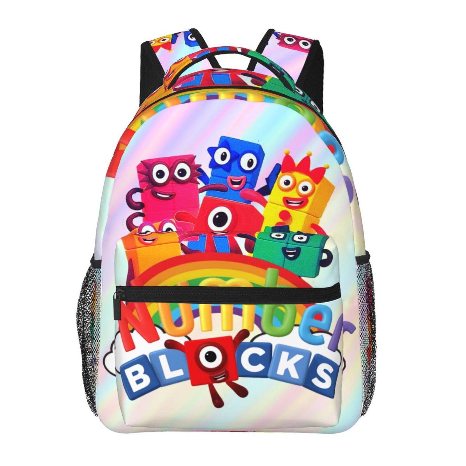 Numberblocks Backpack Lightweight Bookbag Casual Daypack For Women Men ...