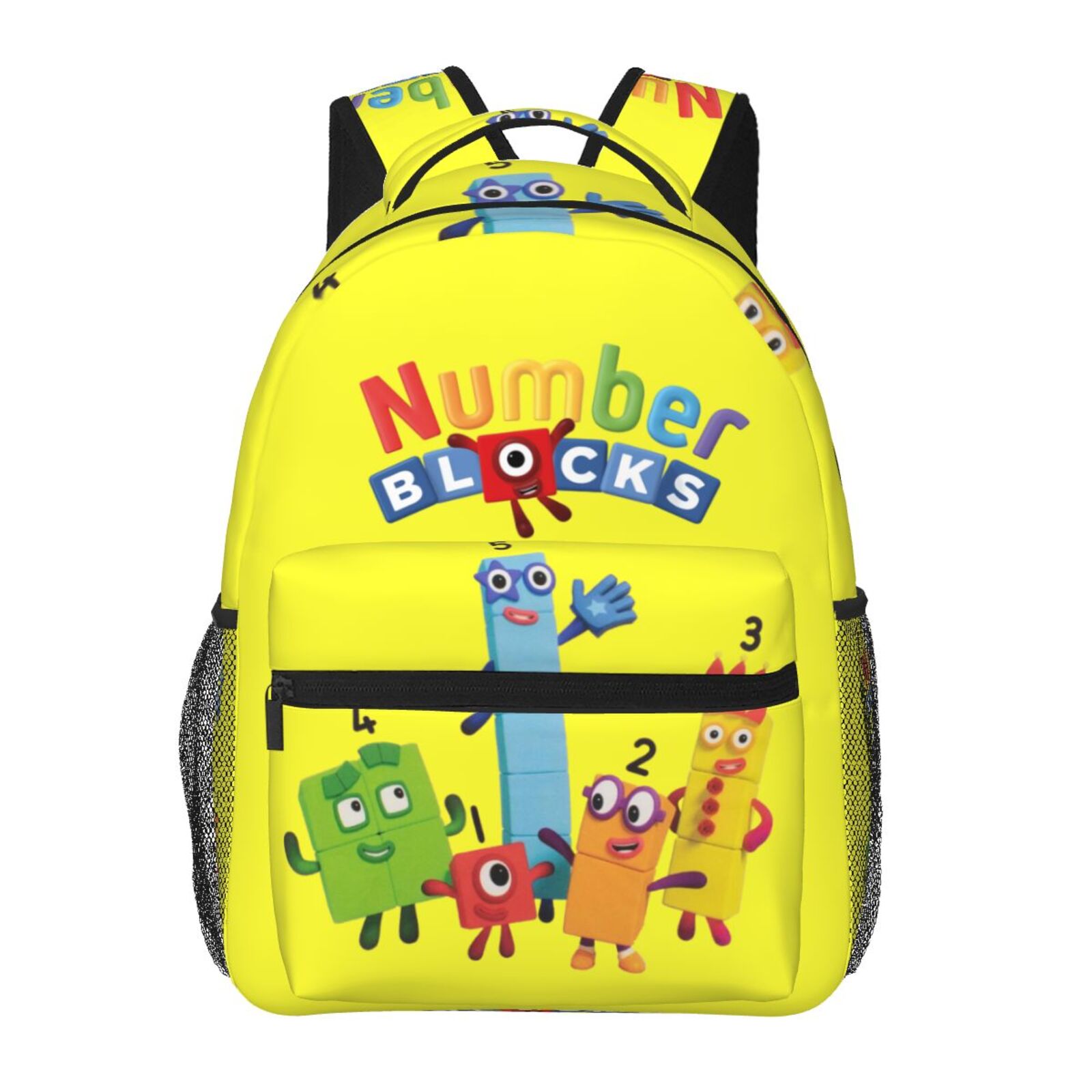 Numberblocks Backpack Lightweight Bookbag Casual Daypack For Women Men ...