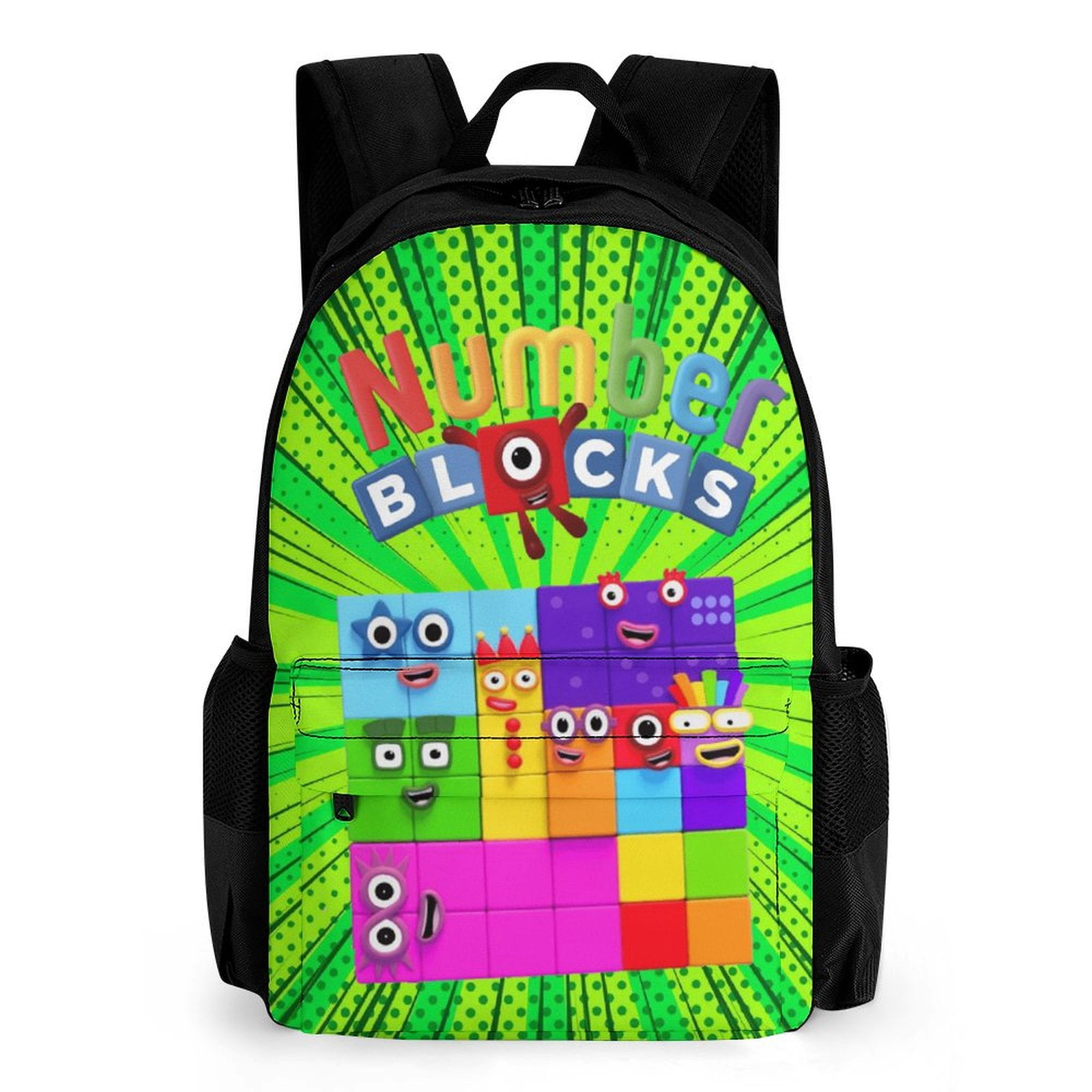 Numberblocks Backpack Waterproof Multifunction Bookbag, Lightweight ...