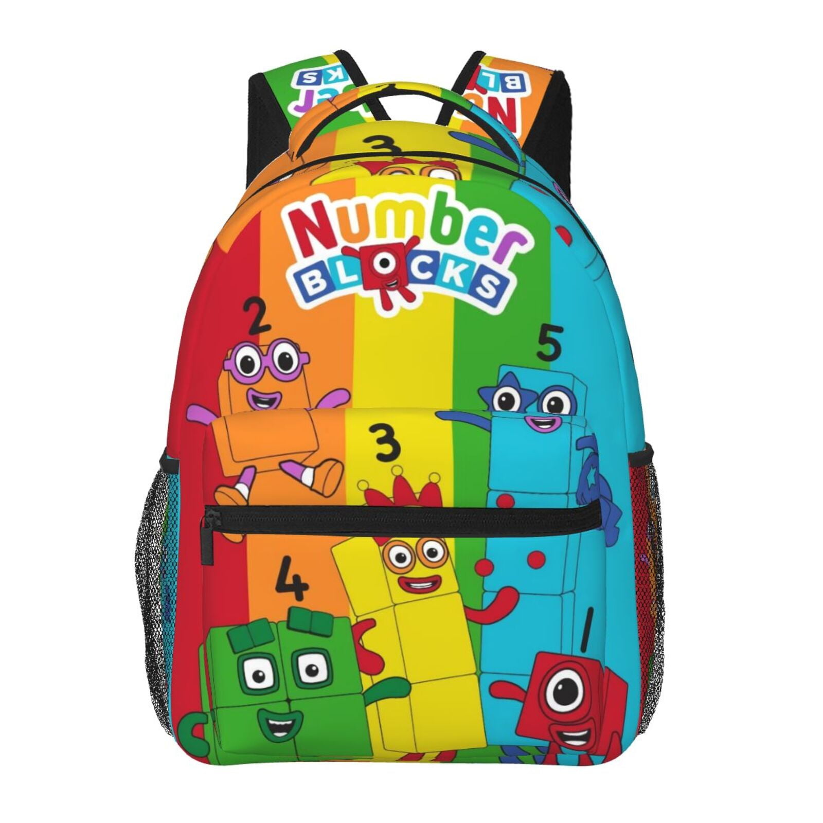 Numberblocks Backpacks All Over Print Cartoon College School Laptop Bag ...
