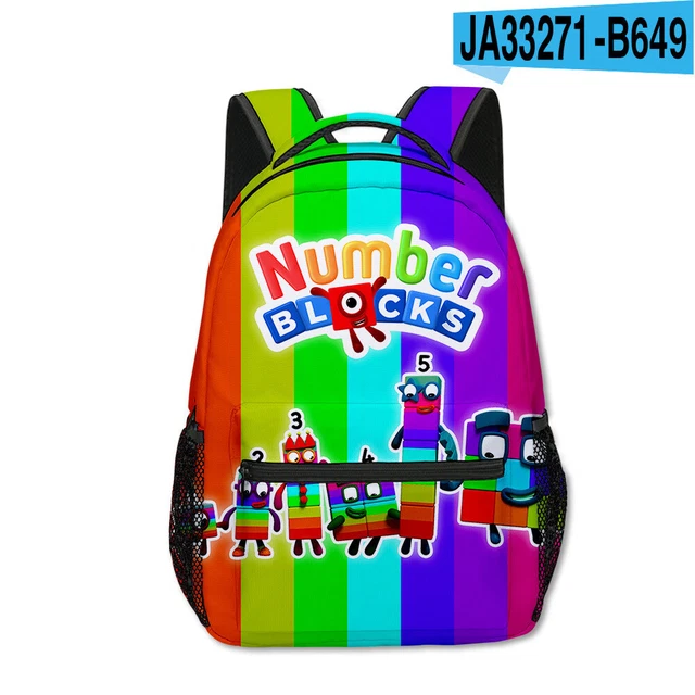 Numberblocks Backpacks Backpack Lightweight Large Capacity Laptop ...