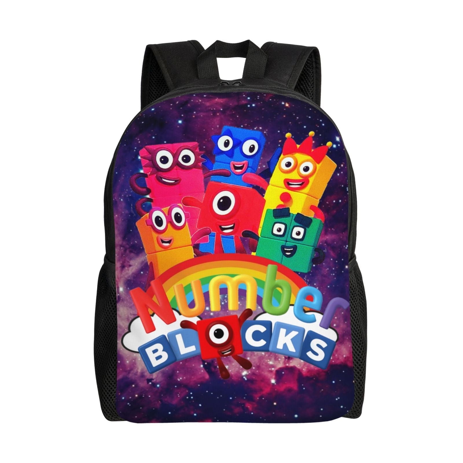 Numberblocks Cartoon Backpack Large Capacity Portable Anime Cute ...