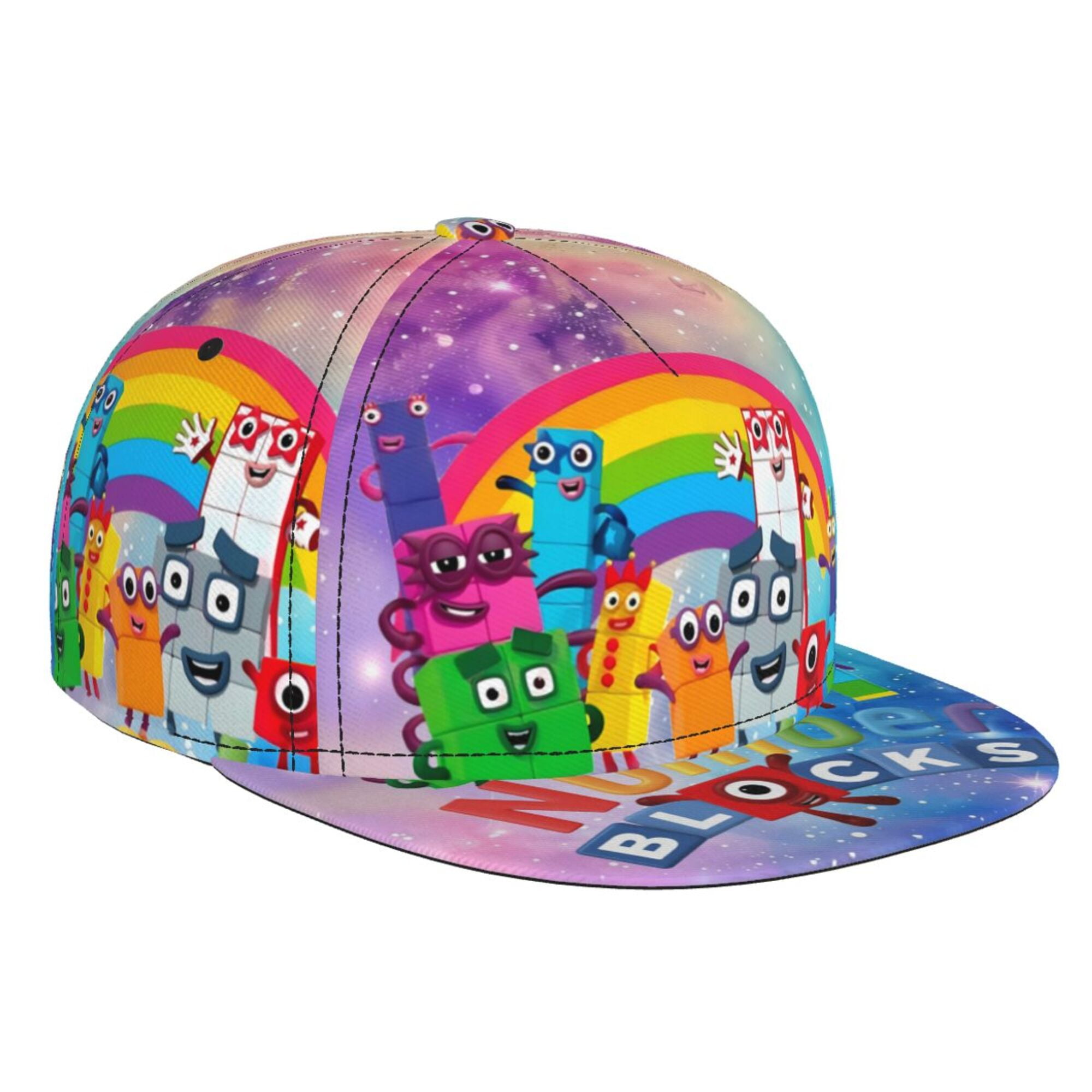 Numberblocks Baseball Cap for Men Women Teen Classic Snapback Hip Hop ...