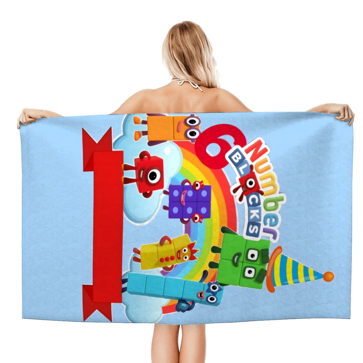 Numberblocks Beach Quick Drying Towel, lightweight, quick-drying fabric ...