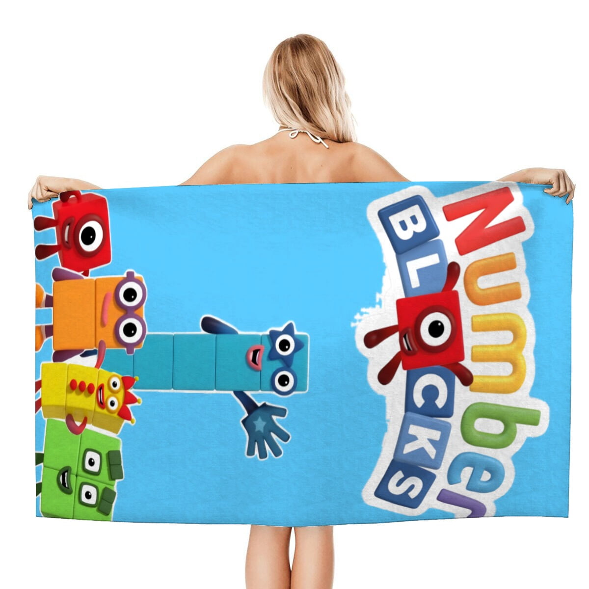Numberblocks Beach Quick Drying Towel, super light, fast-drying, and ...