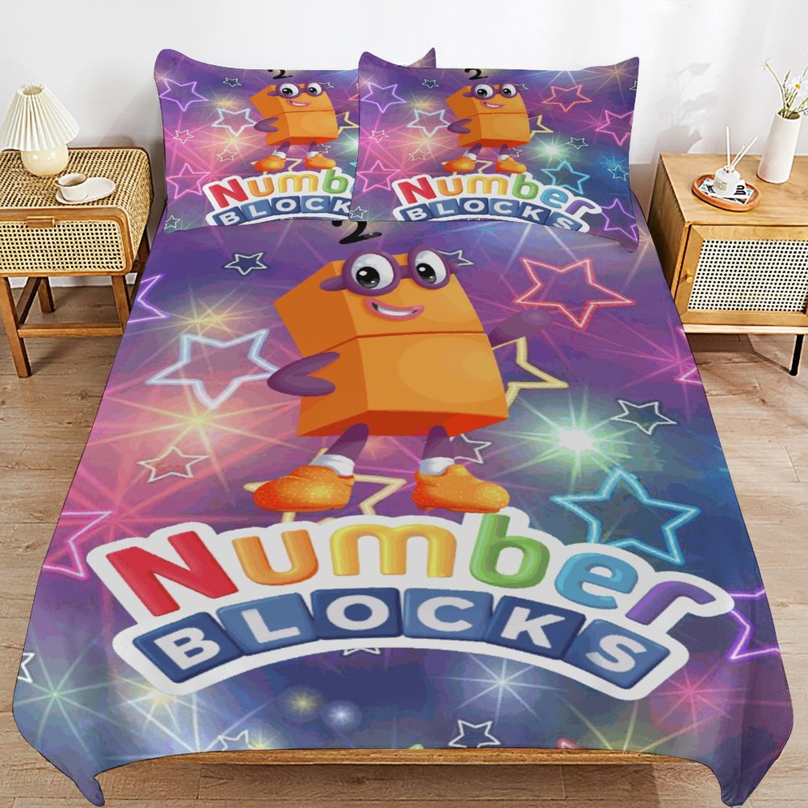 Numberblocks Bed Duvet Cover Microfiber Bedding Sets 3D Printed ...
