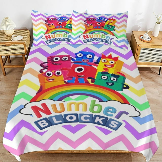 Numberblocks Bed Duvet Cover Microfiber Bedding Sets 3D Printed ...