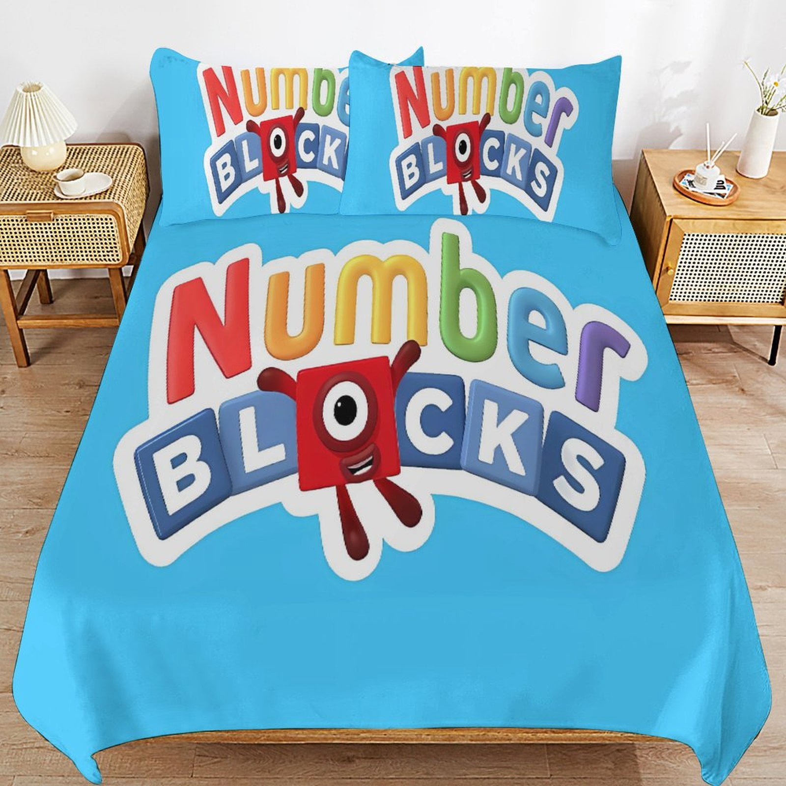 Numberblocks Bed Duvet Cover Microfiber Bedding Sets 3D Printed ...