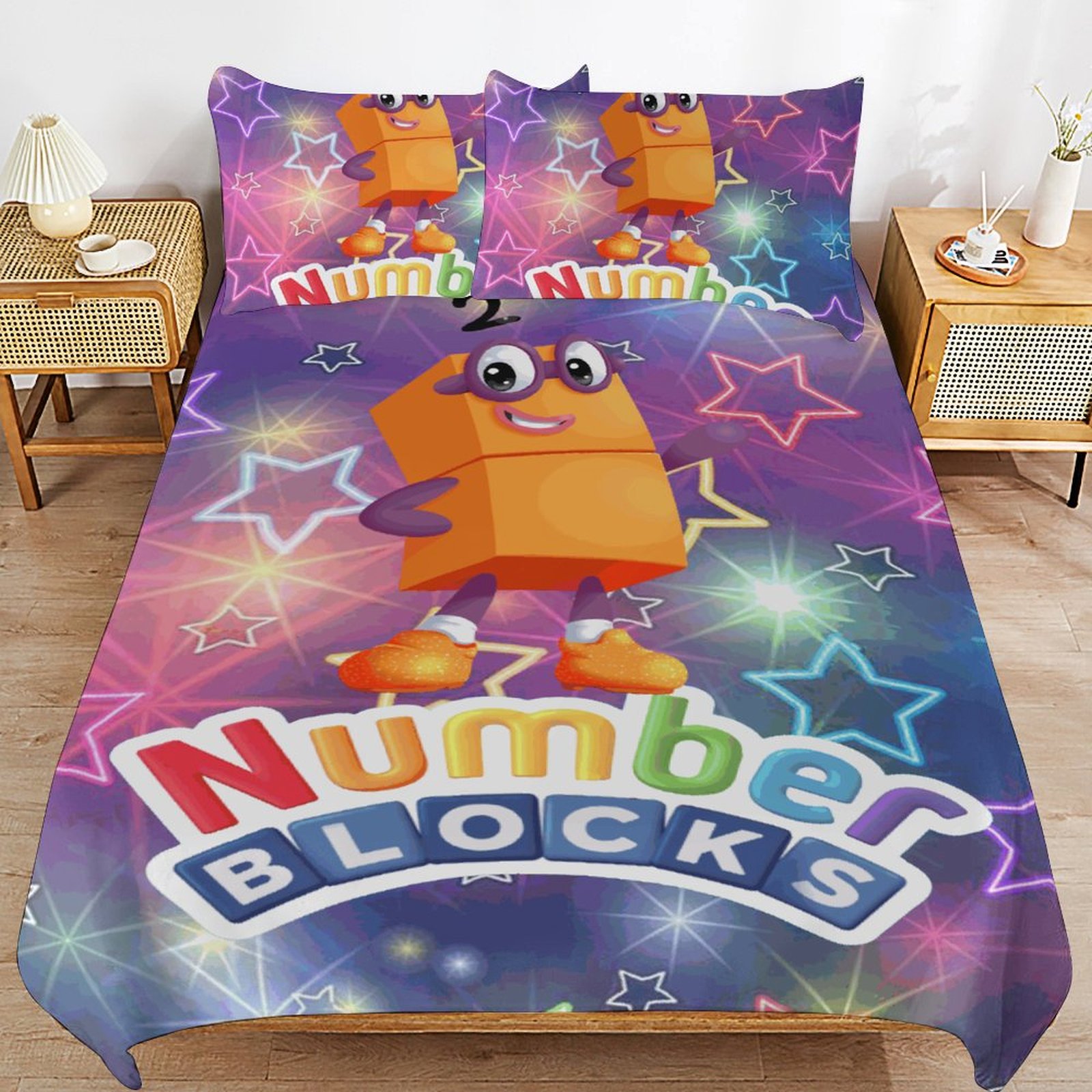 Numberblocks Bed Duvet Cover Microfiber Bedding Sets 3D Printed ...