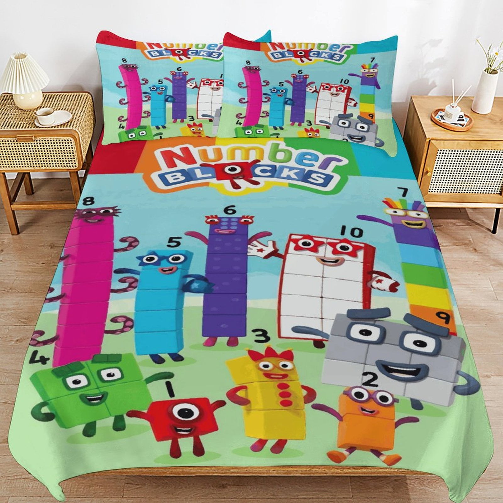 Numberblocks Bed Duvet Cover Microfiber Bedding Sets 3D Printed ...