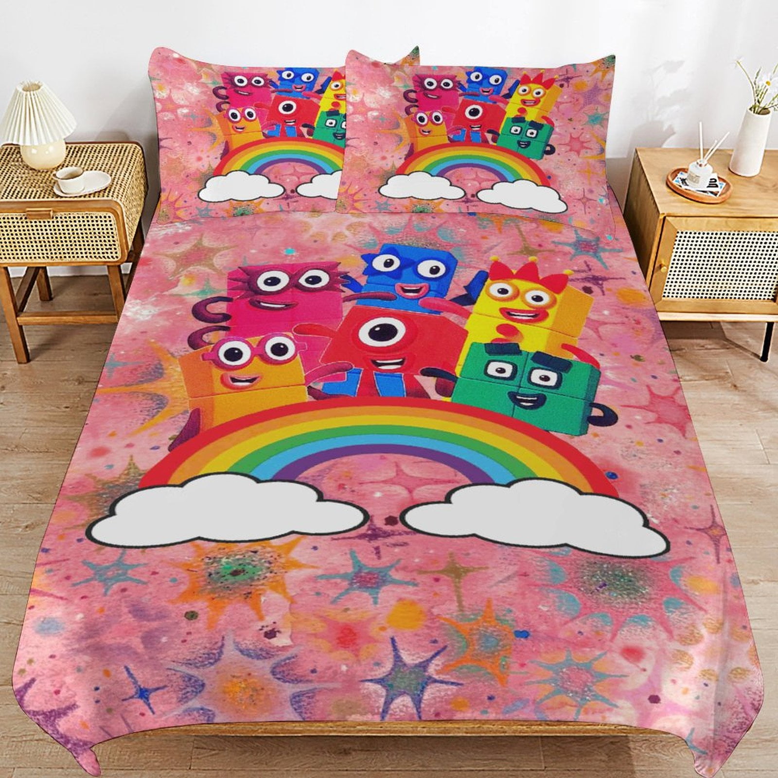 Numberblocks Bed Duvet Cover Microfiber Bedding Sets 3D Printed ...