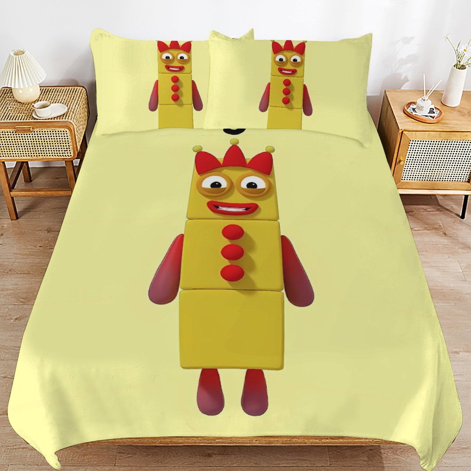 Numberblocks Bed Duvet Cover Microfiber Bedding Sets 3D Printed ...