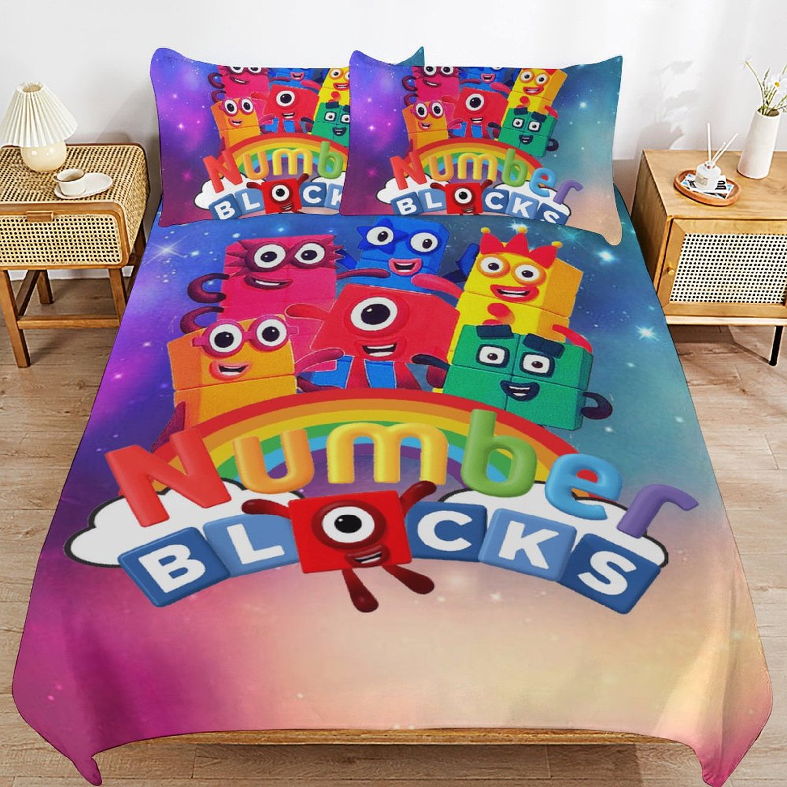 Numberblocks Bed Duvet Cover Microfiber Bedding Sets 3D Printed ...