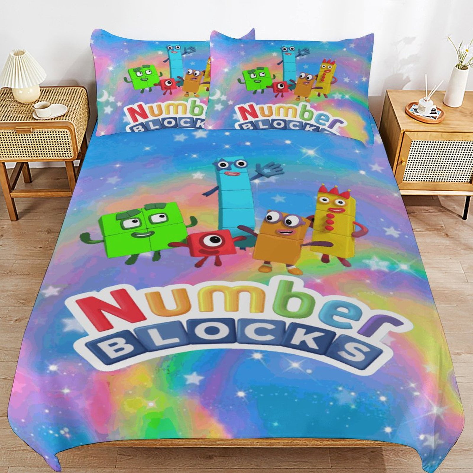 Numberblocks Bed Duvet Cover Microfiber Bedding Sets 3D Printed ...