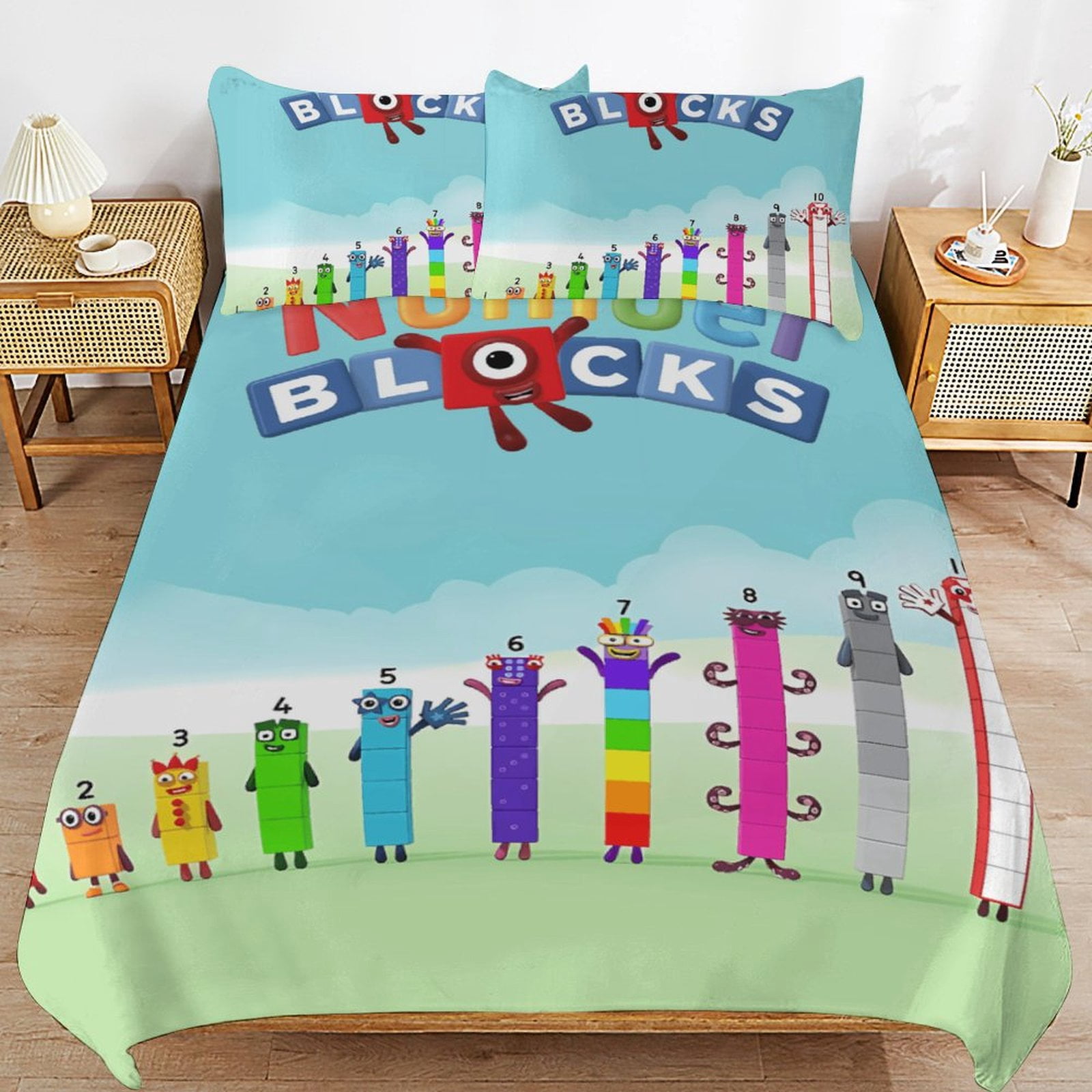 Numberblocks Bed Duvet Cover Microfiber Bedding Sets 3D Printed ...