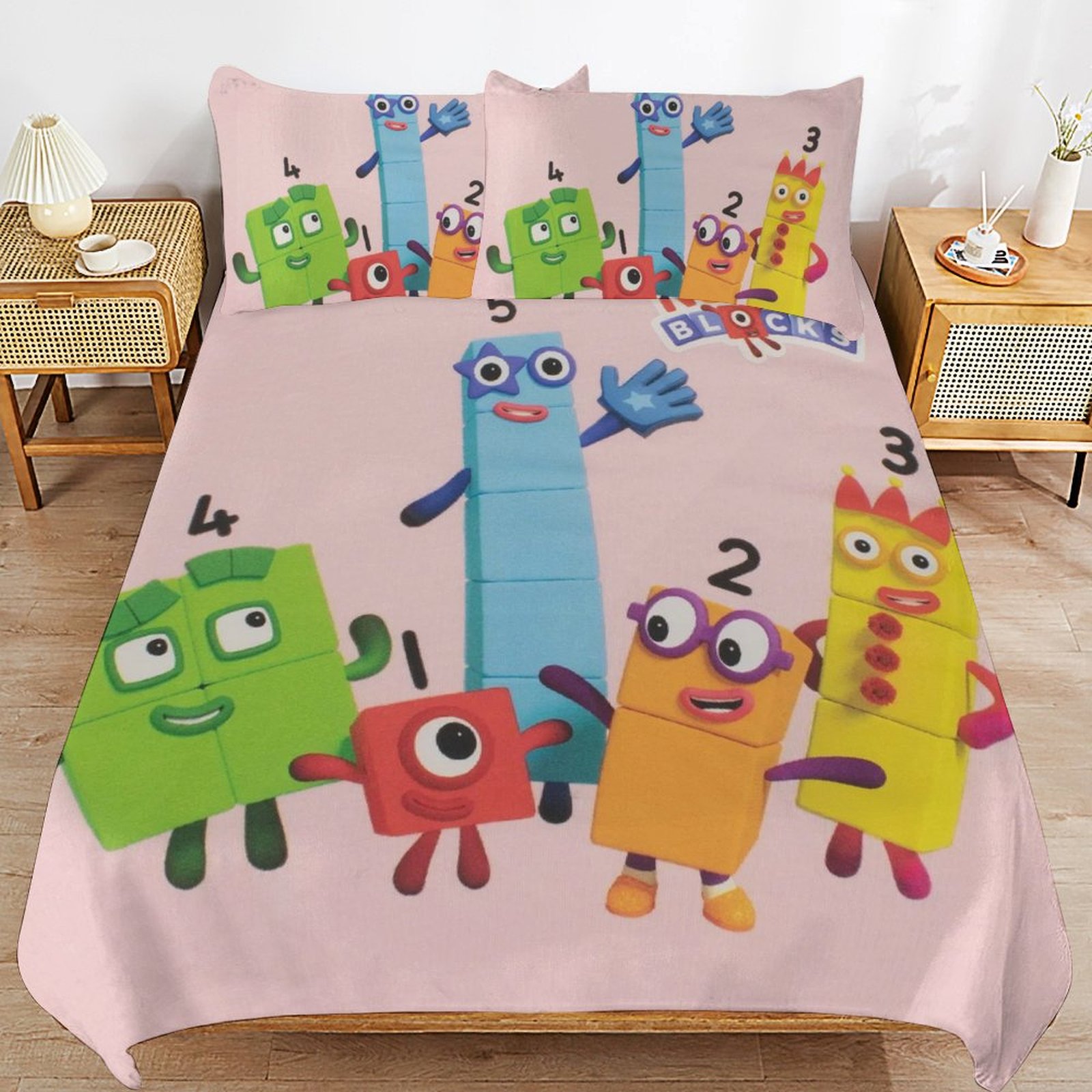 Numberblocks Bed Duvet Cover Microfiber Bedding Sets 3D Printed ...