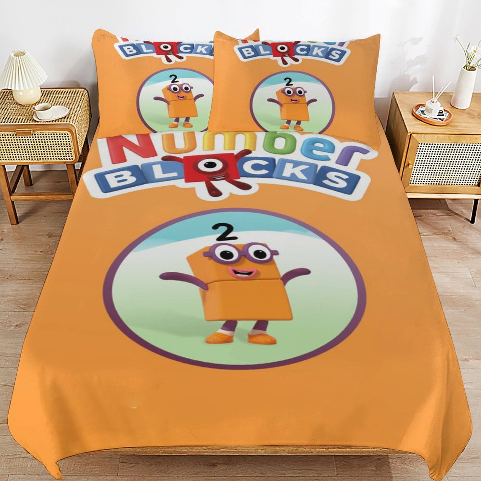 Numberblocks Bed Duvet Cover Microfiber Bedding Sets 3D Printed ...