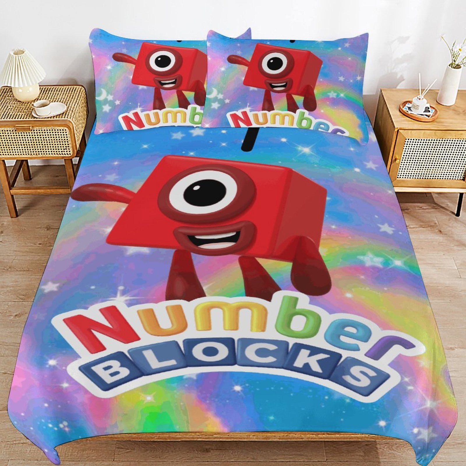 Numberblocks Bed Duvet Cover Microfiber Bedding Sets 3D Printed ...