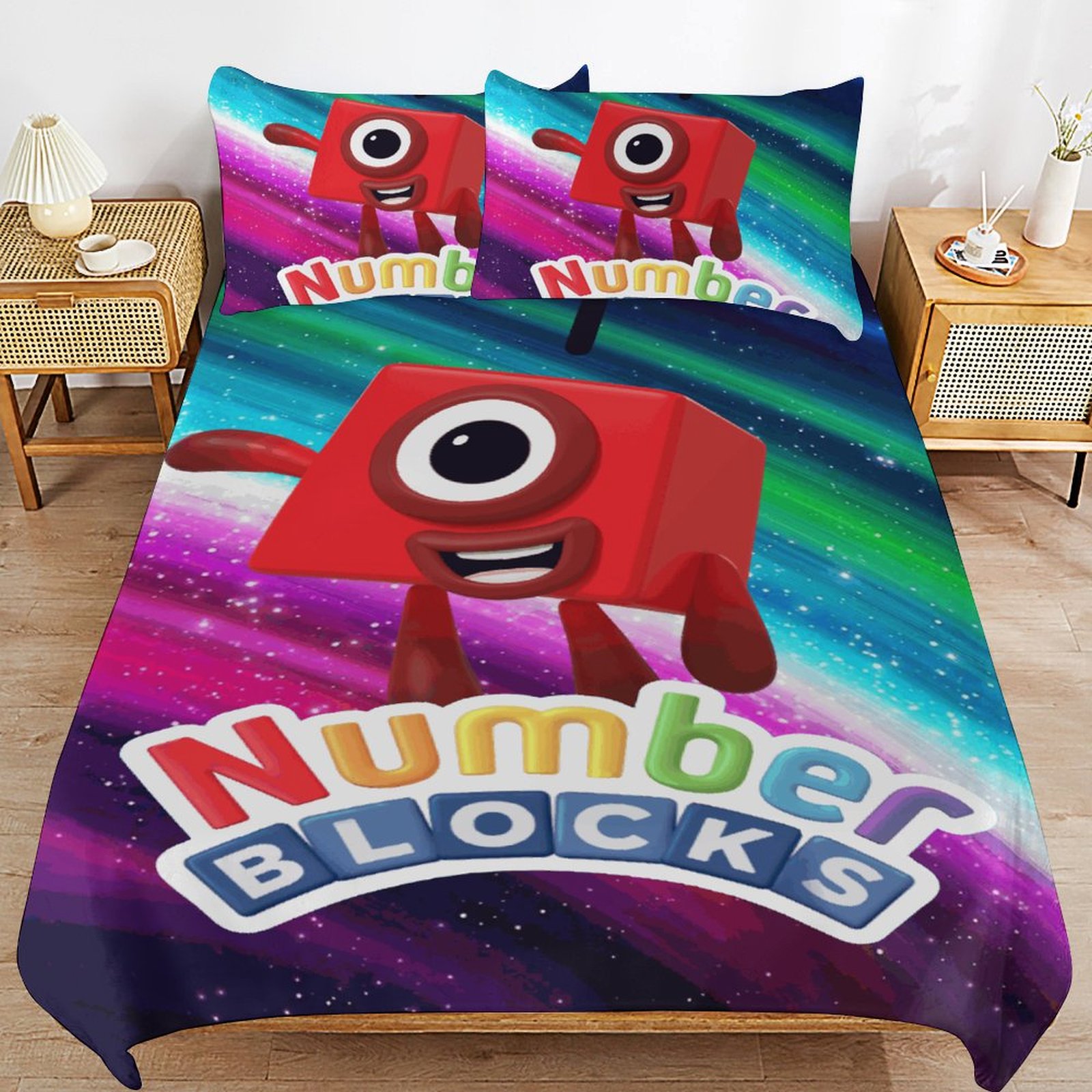 Numberblocks Bed Duvet Cover Microfiber Bedding Sets 3D Printed ...