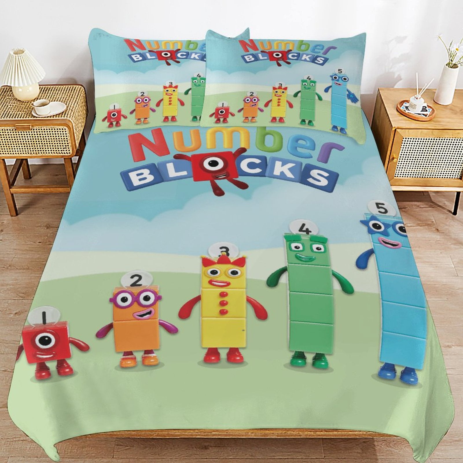 Numberblocks Bed Duvet Cover Microfiber Bedding Sets 3D Printed ...
