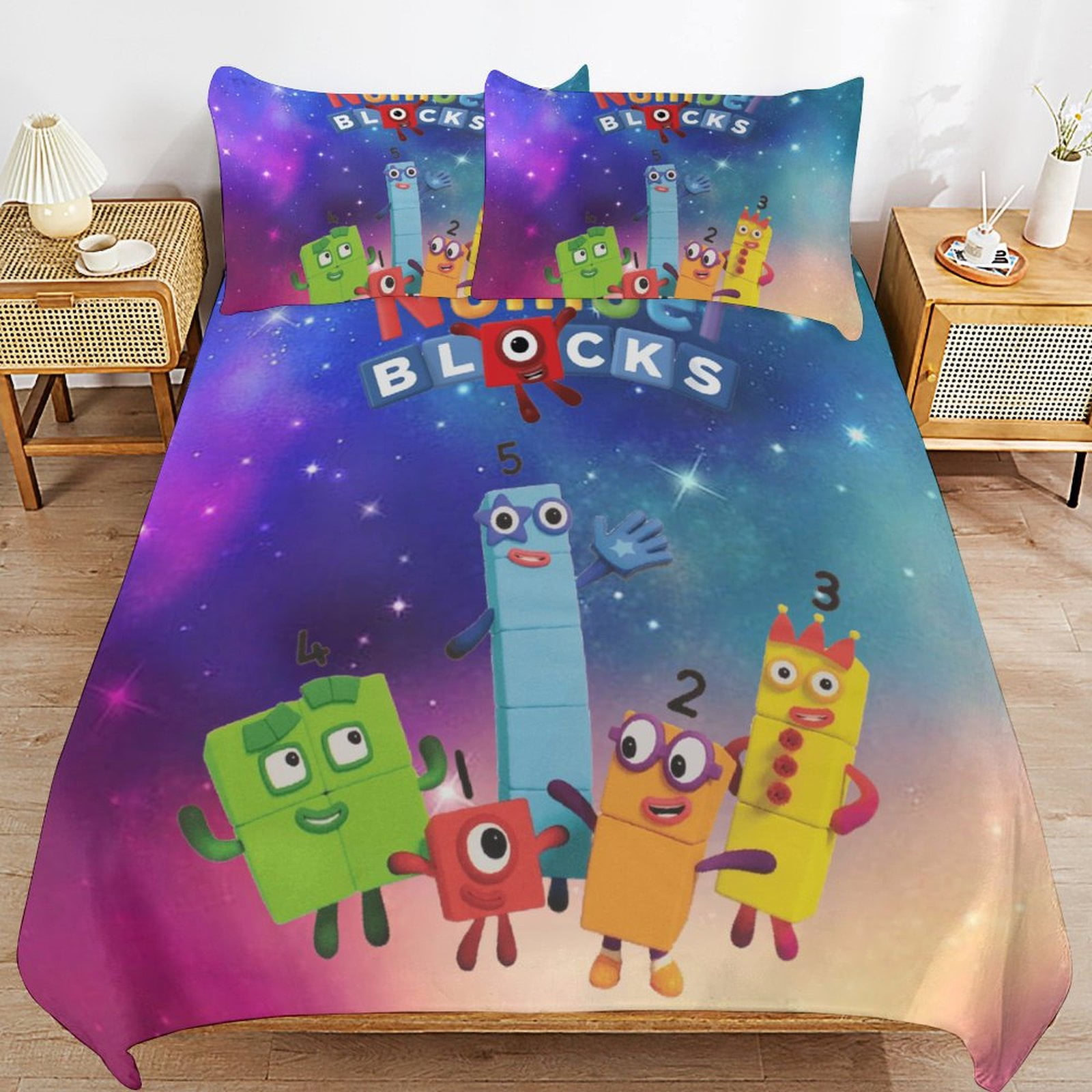 Numberblocks Bed Duvet Cover Microfiber Bedding Sets 3D Printed ...