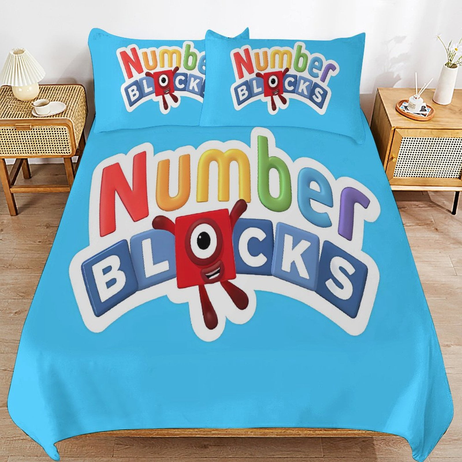 Numberblocks Bed Duvet Cover Microfiber Bedding Sets 3D Printed ...