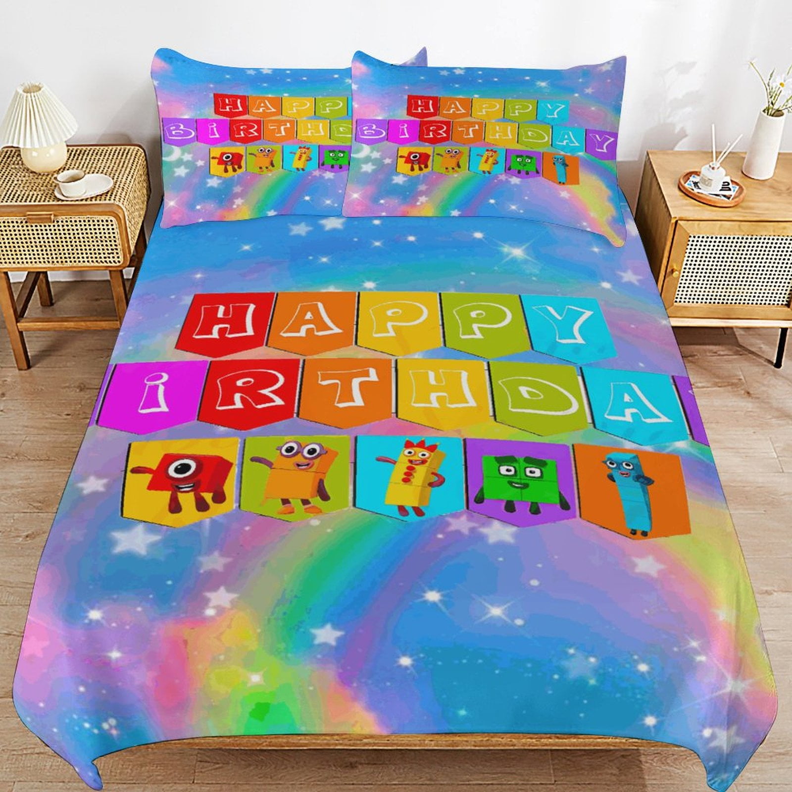 Numberblocks Bed Duvet Cover Microfiber Bedding Sets 3D Printed ...